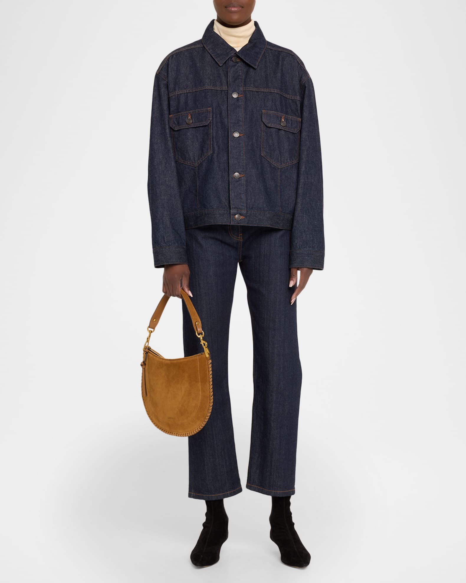 Isabel Marant Oskan Braided Suede Shoulder Bag | Neiman Marcus