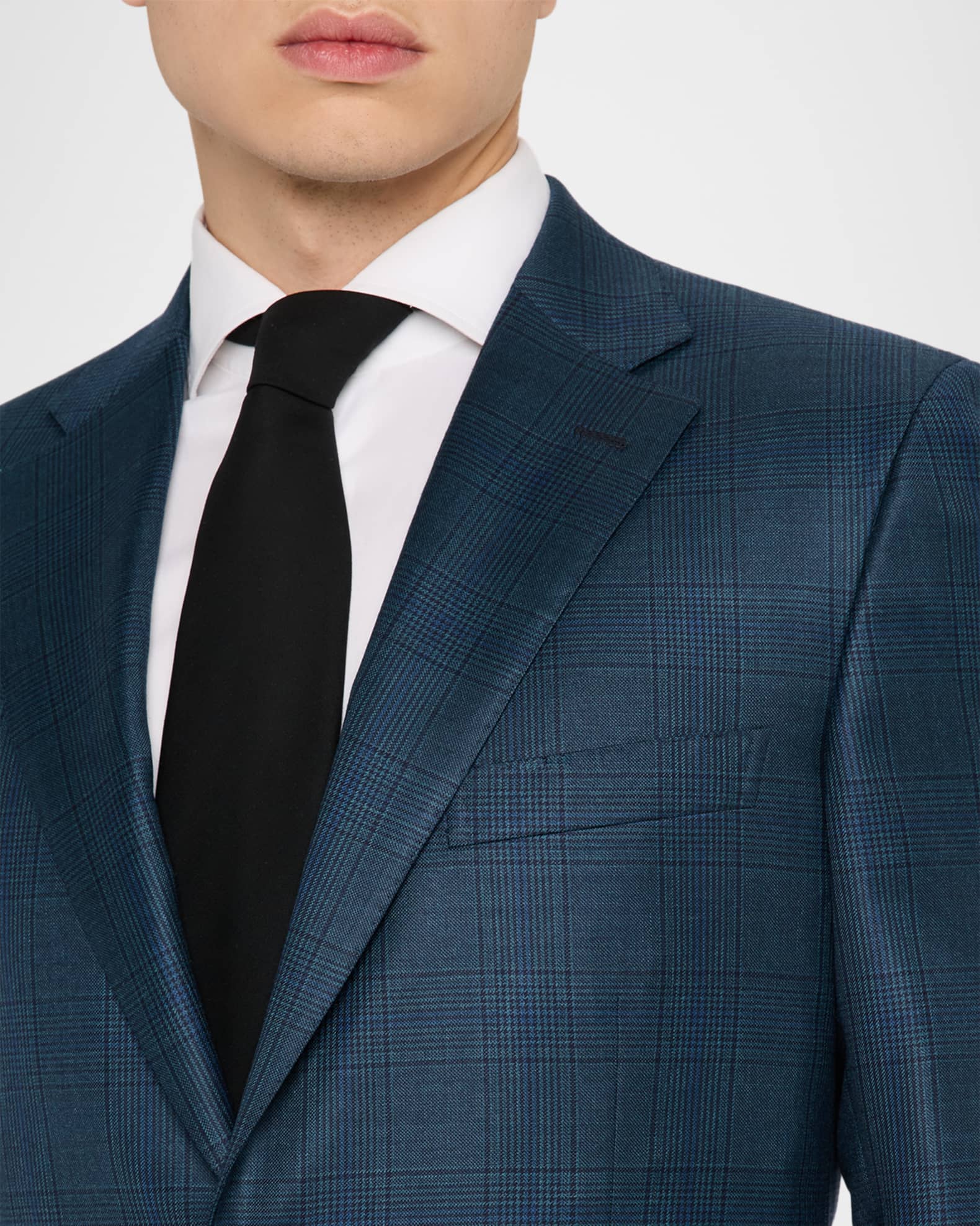 Brioni Men's Wool Tonal Prince of Wales Sport Coat | Neiman Marcus
