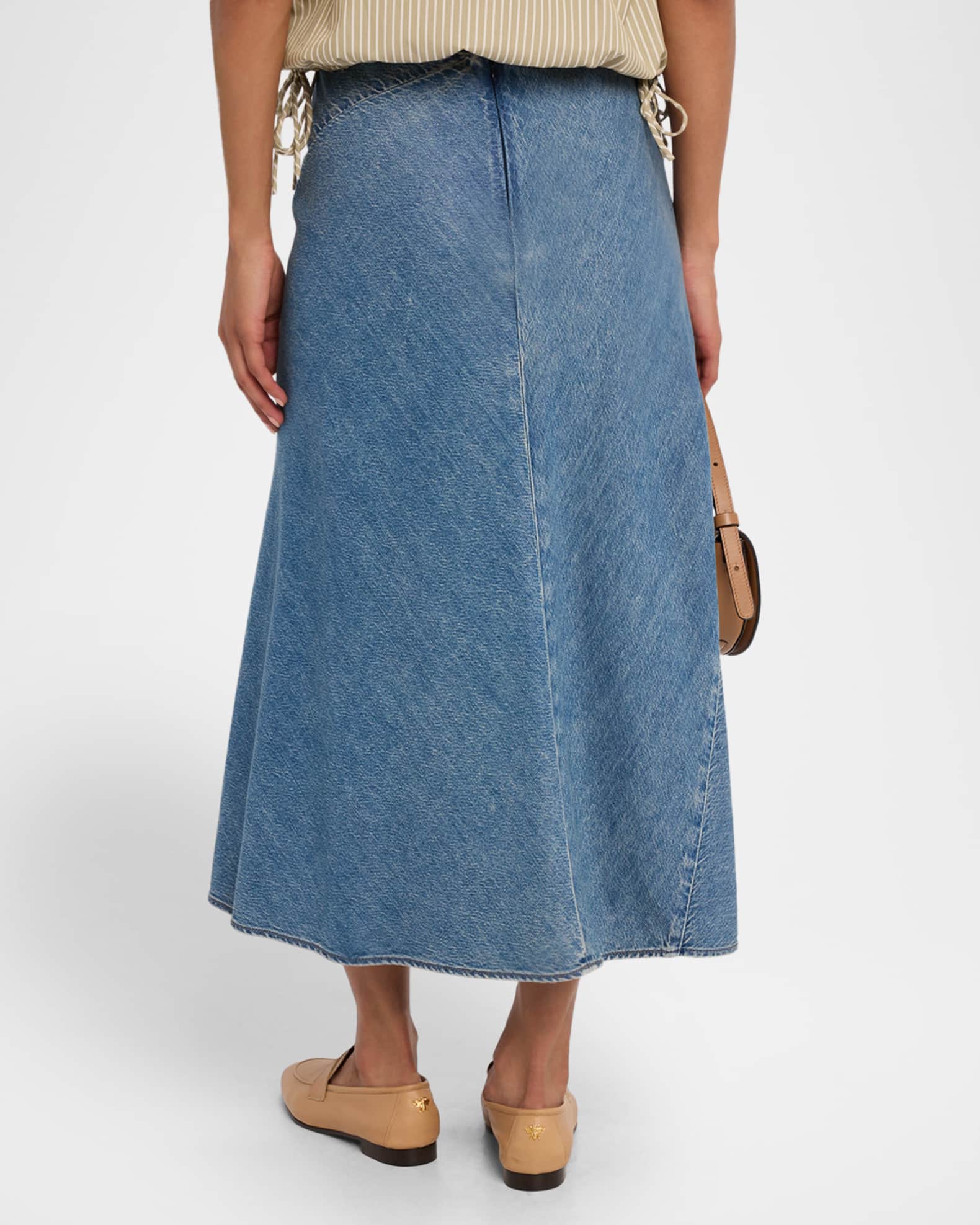 Rag & Bone Ultra Featherweight Lisbon Midi Skirt | Neiman Marcus
