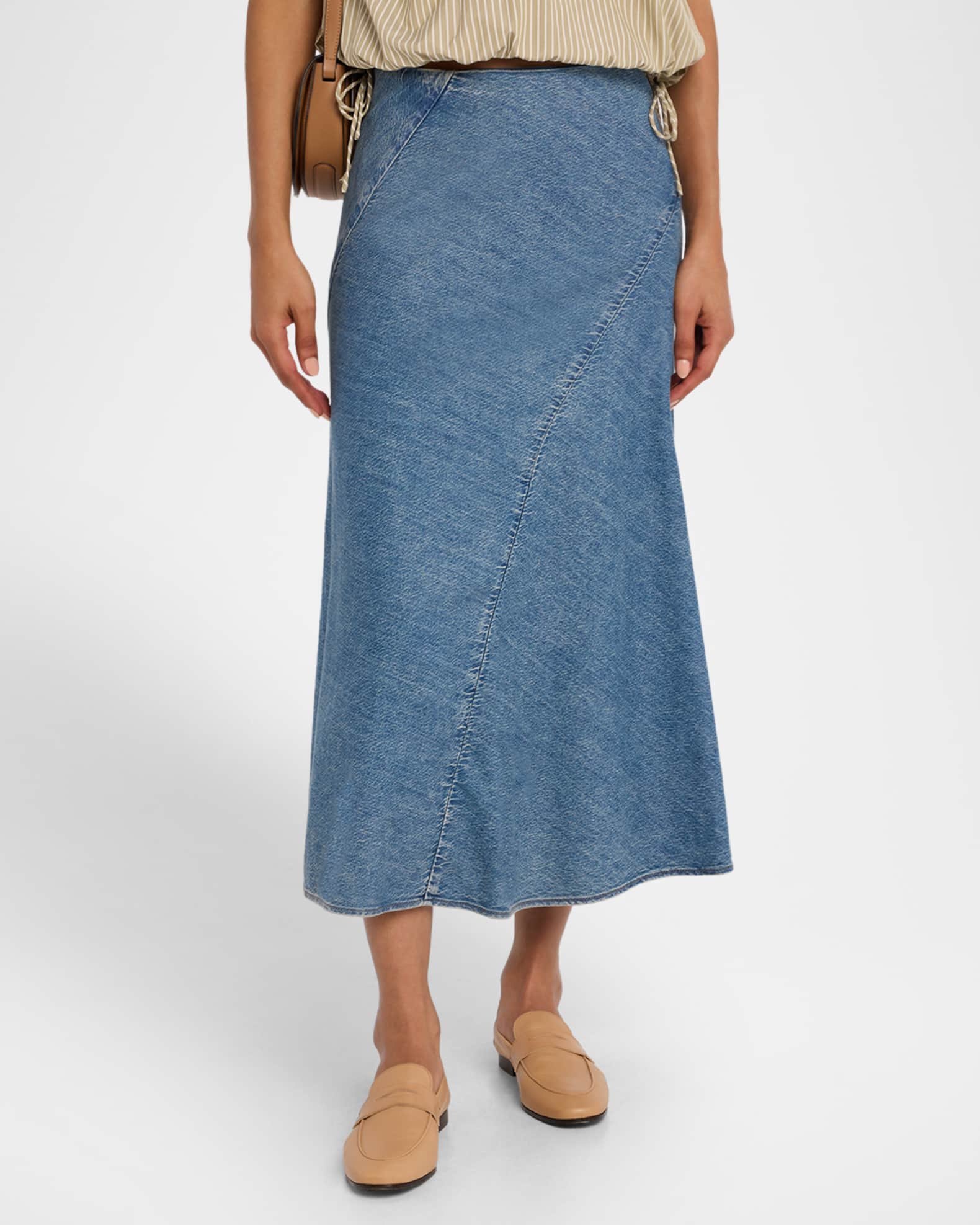Rag & Bone Ultra Featherweight Lisbon Midi Skirt | Neiman Marcus