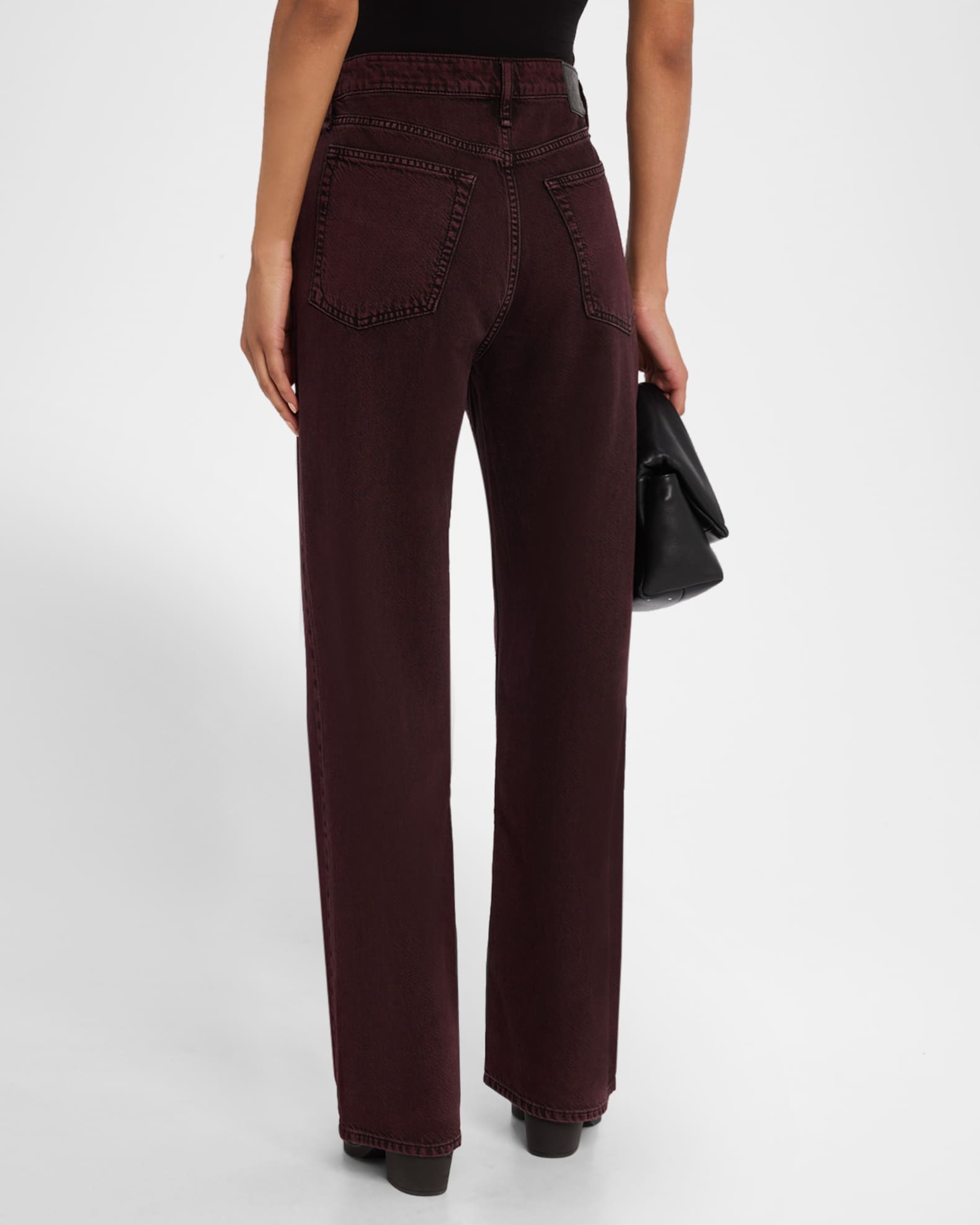 Rag & Bone Featherweight Logan Mid-Rise Wide-Leg Jeans | Neiman Marcus