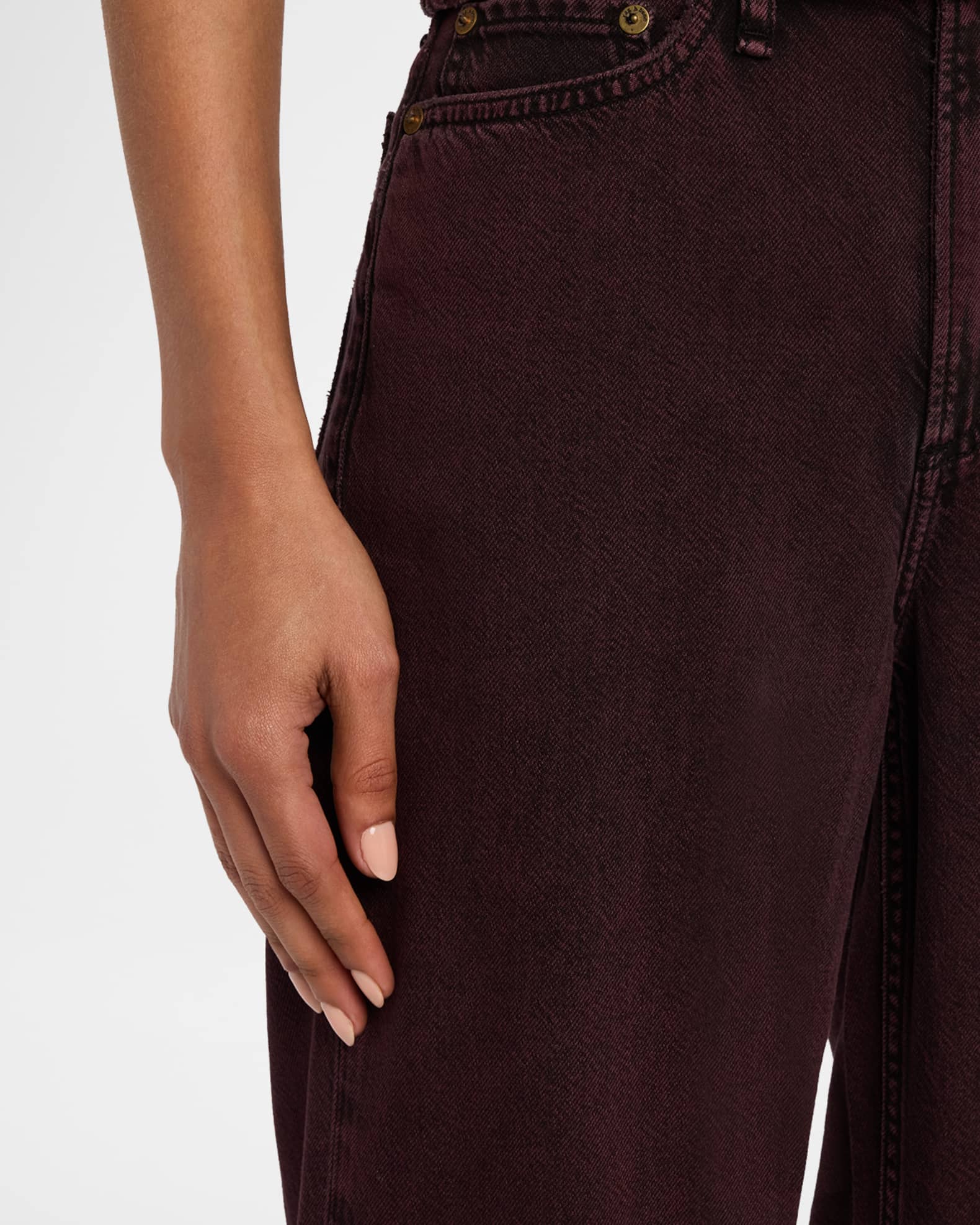 Rag & Bone Featherweight Logan Mid-Rise Wide-Leg Jeans | Neiman Marcus