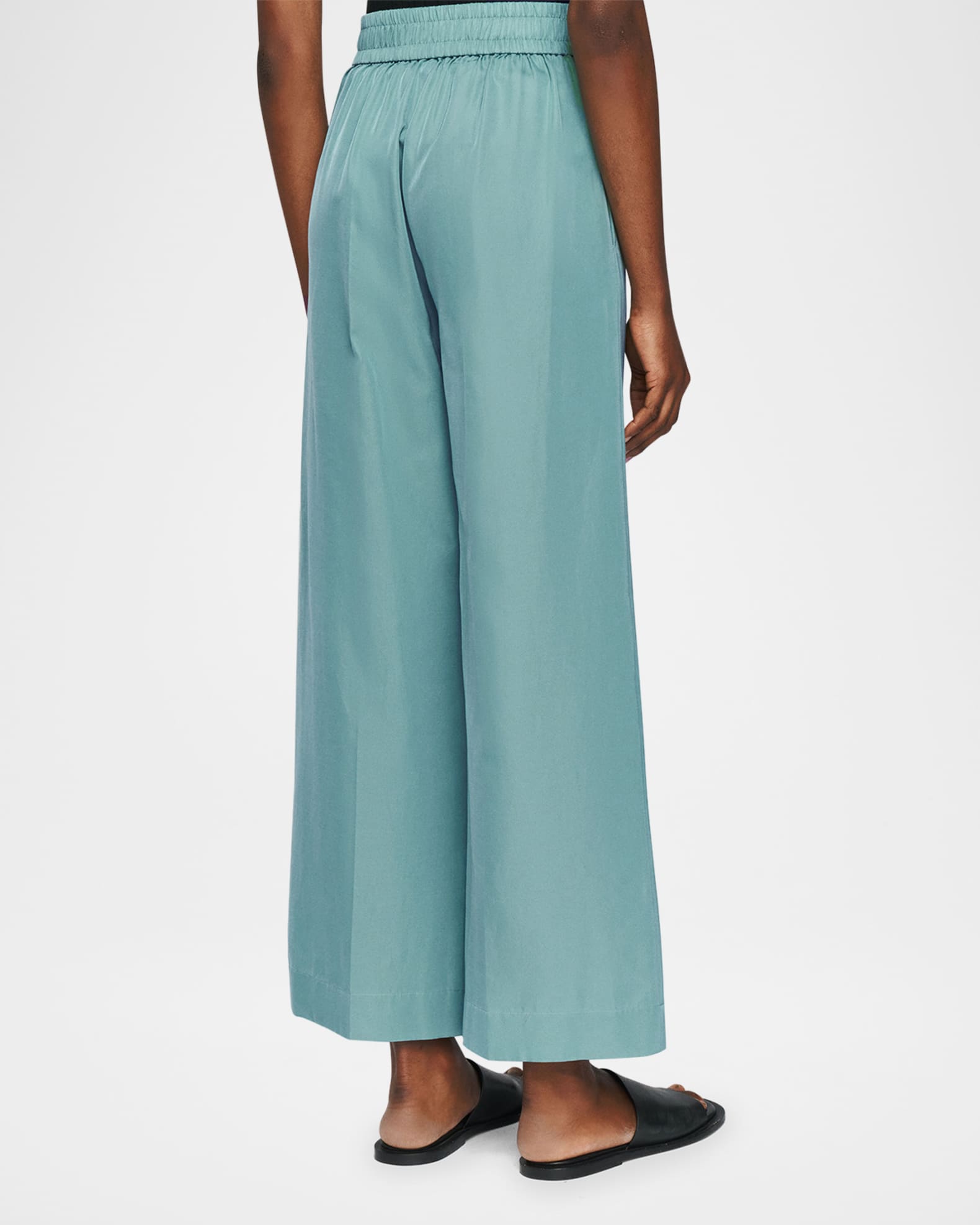 Joseph Thurlow Cropped Wide-Leg Pants | Neiman Marcus