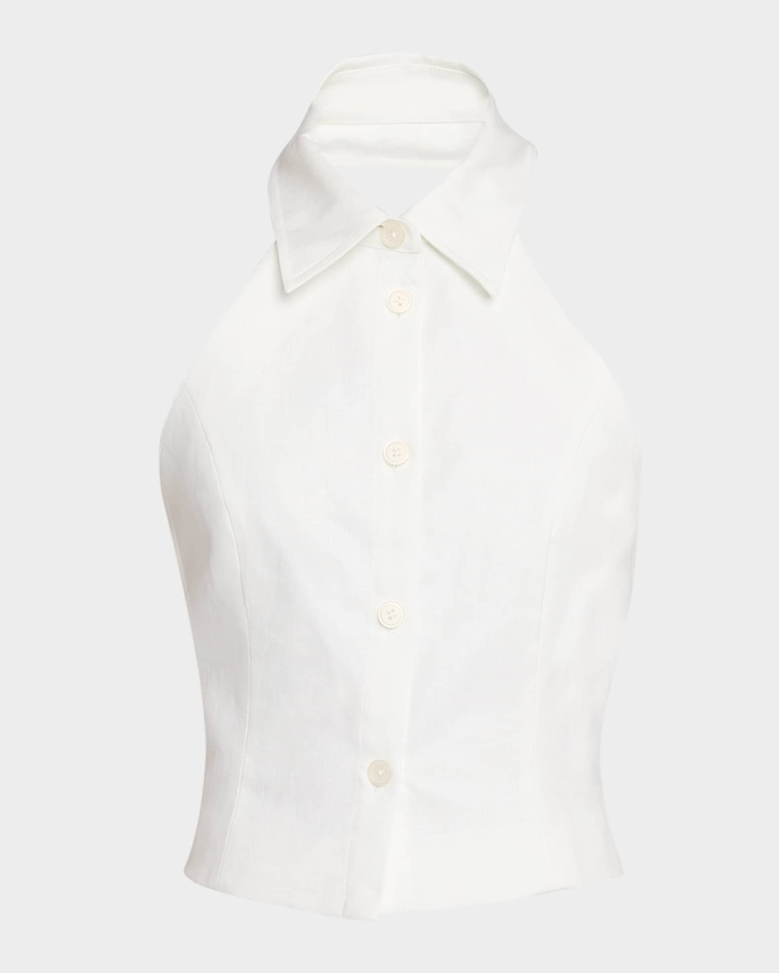Sans Faff Positano Linen Halter Top | Neiman Marcus