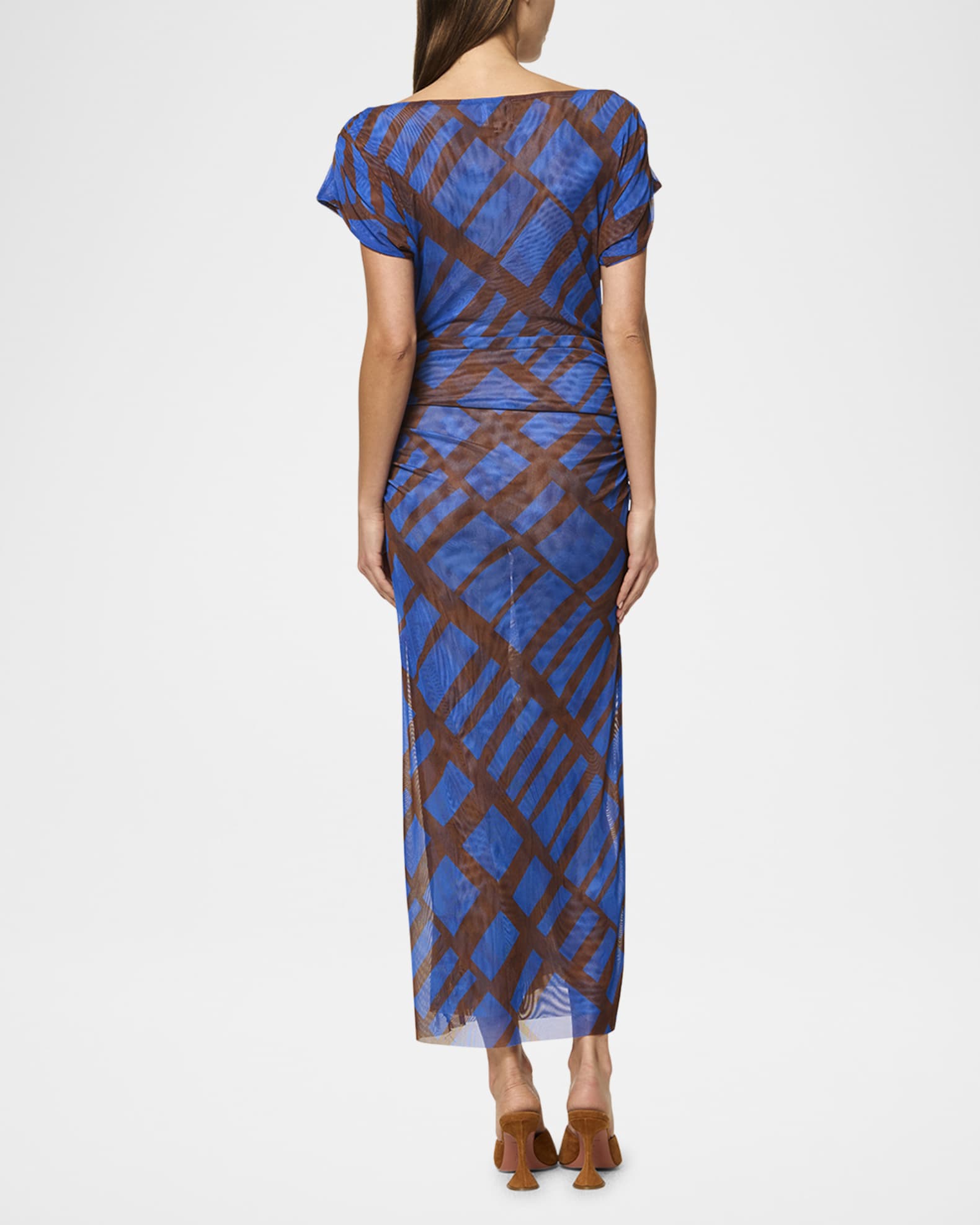 MISA Los Angeles Kiana Mesh Midi Dress | Neiman Marcus