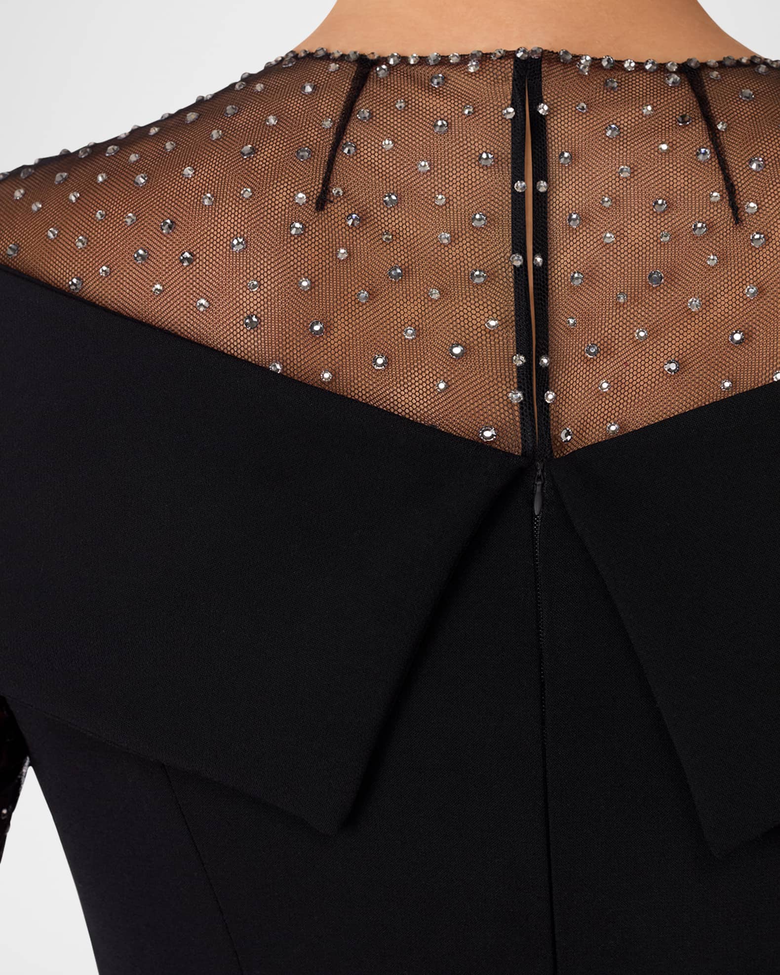 Jenny Packham Etienne Crystal Illusion Off-The-Shoulder Gown | Neiman ...