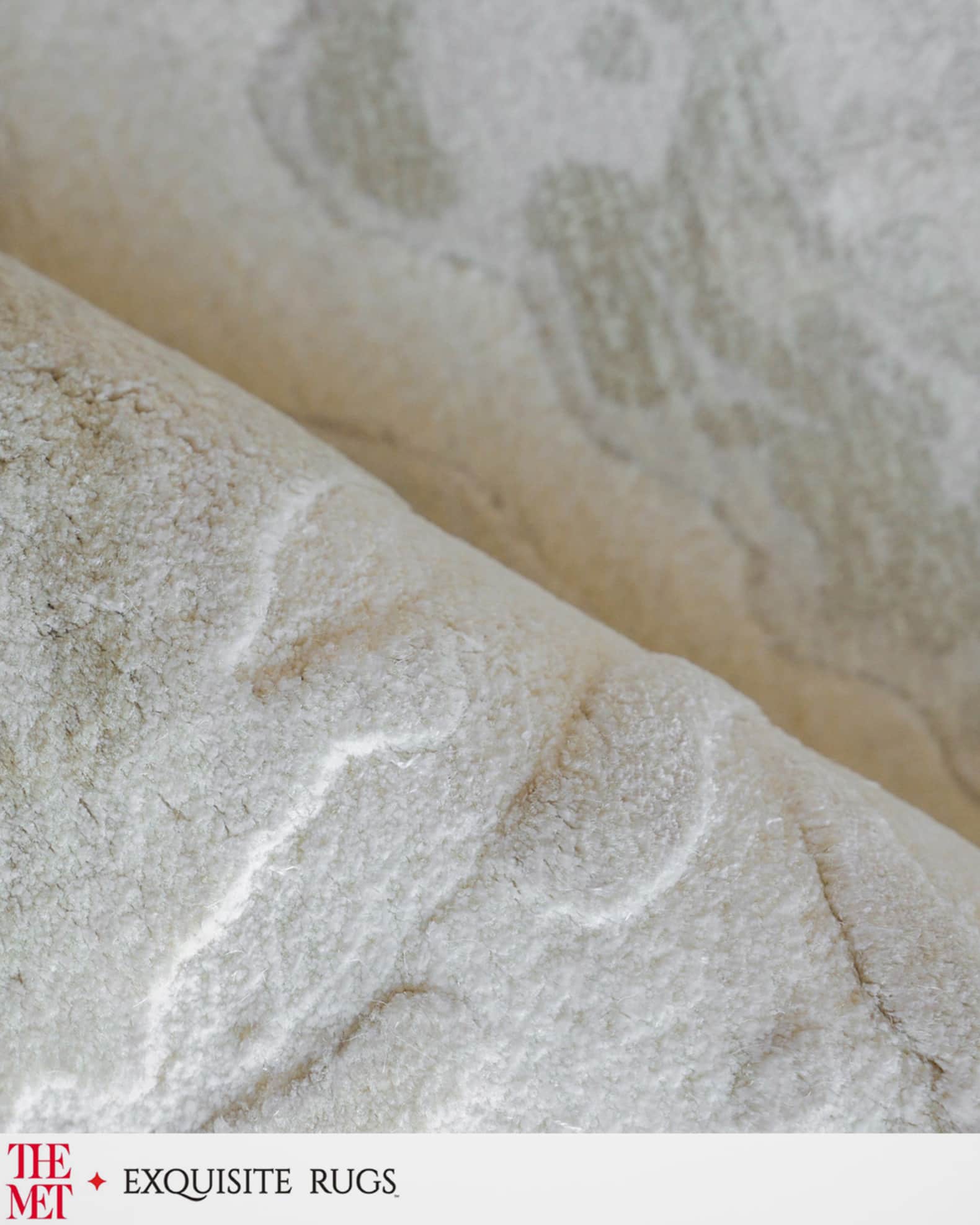 Exquisite Rugs x THE MET Saccara Hand-Loomed Beige Rug, 10' x 14 ...