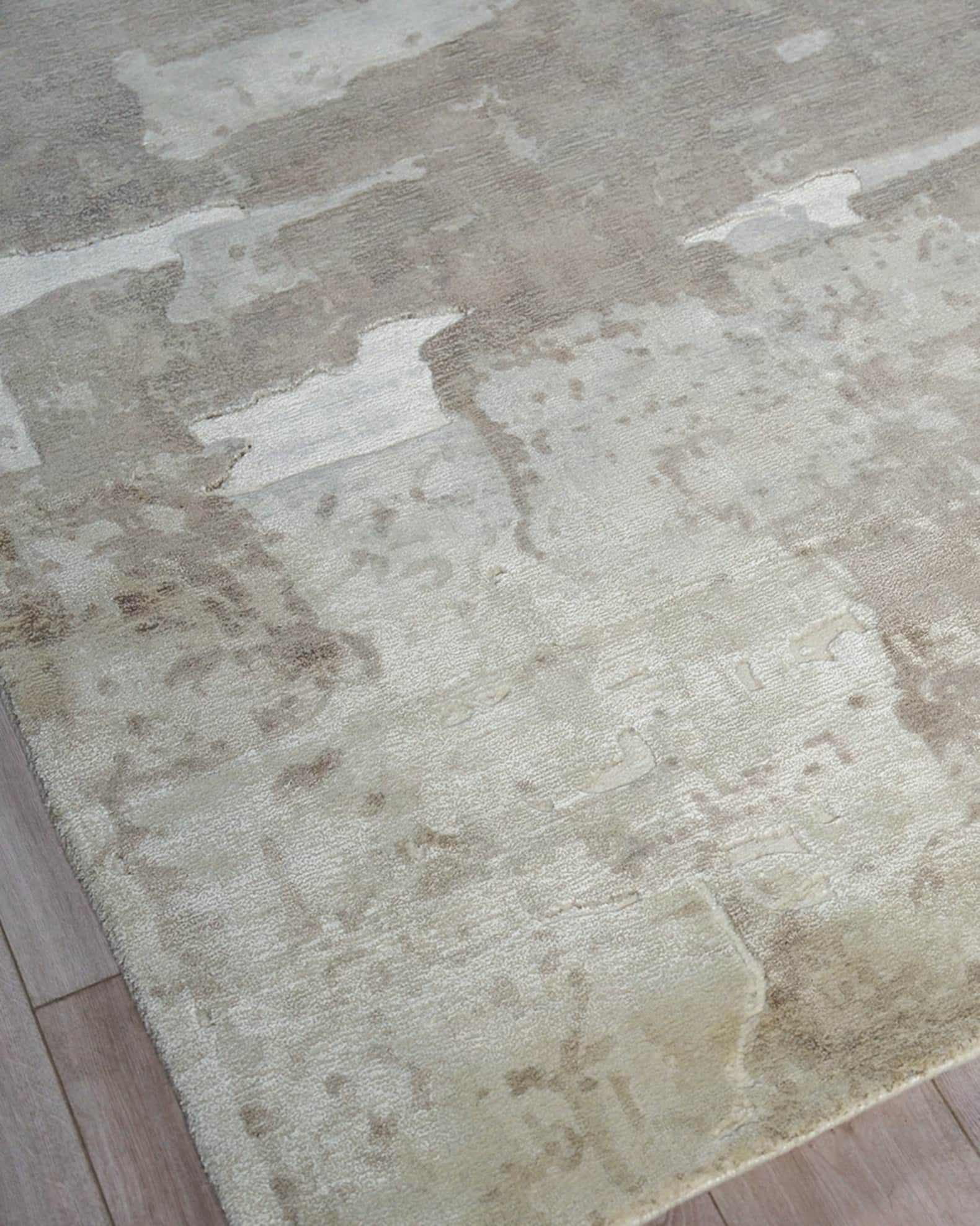 Exquisite Rugs Papyrus Beige Wool/Bamboo Silk handloomed Area Rug ...