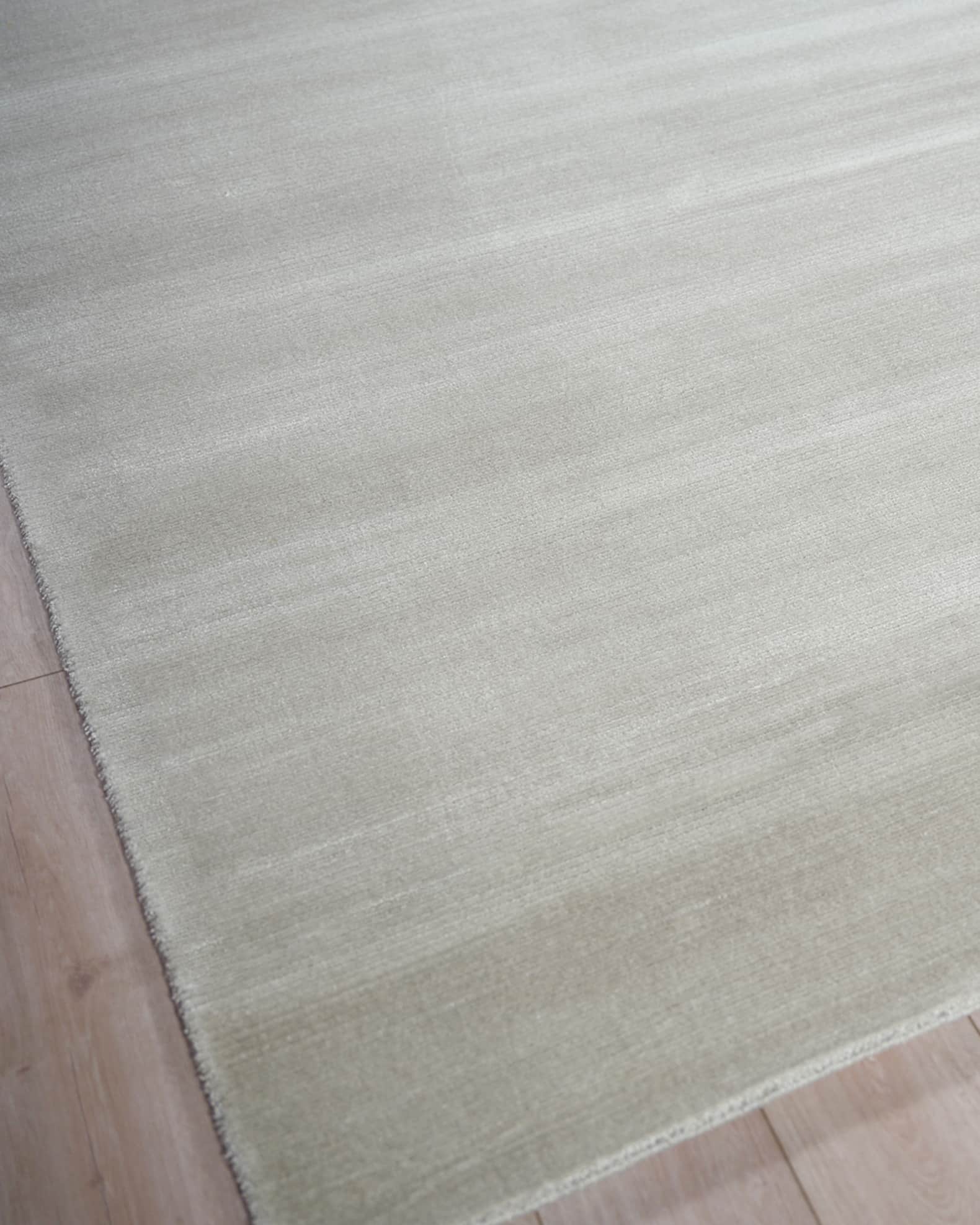 Exquisite Rugs Pavia Hand-Loomed Silver Rug, 8' x 10' | Neiman Marcus