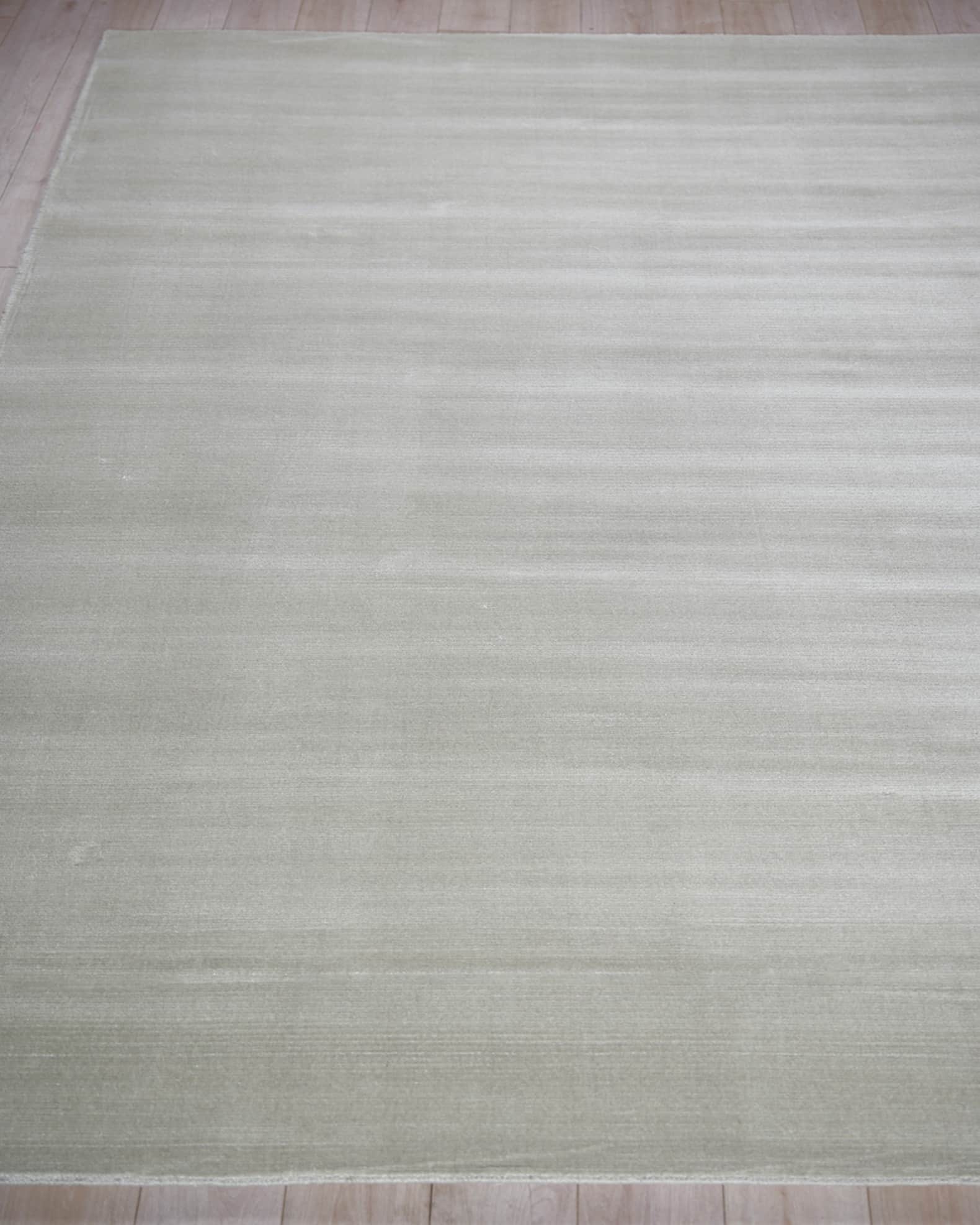Exquisite Rugs Pavia Hand-Loomed Silver Rug, 8' x 10' | Neiman Marcus