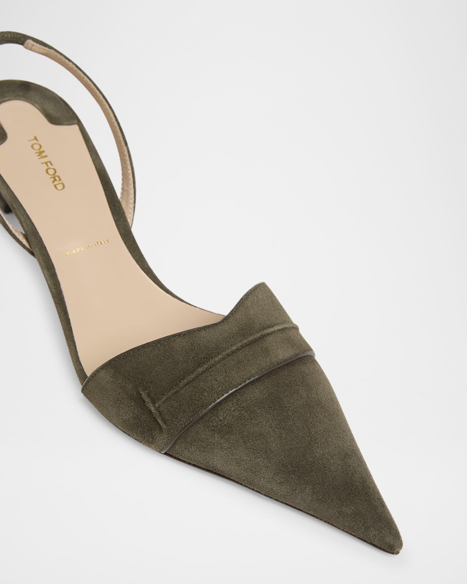 TOM FORD Eva Suede Slingback Pumps | Neiman Marcus