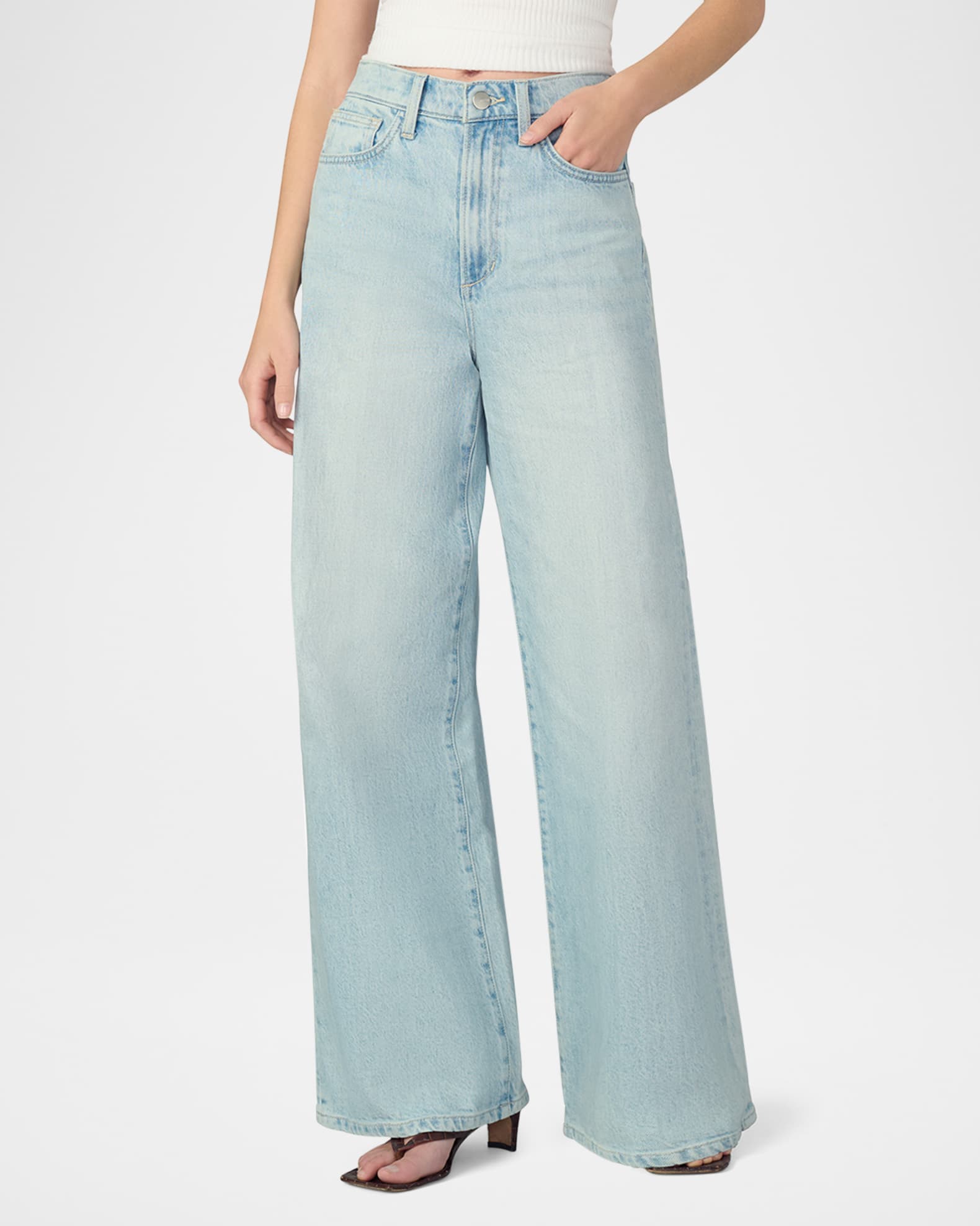 Joe's Jeans The Mia Petite Wide-Leg Jeans | Neiman Marcus