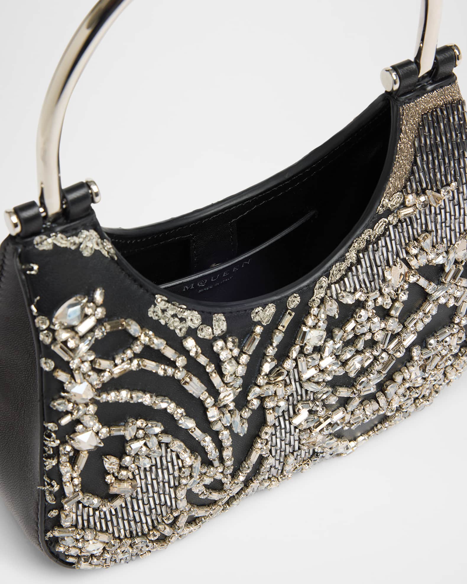 McQueen Mini T-Bar Top-Handle Bag | Neiman Marcus