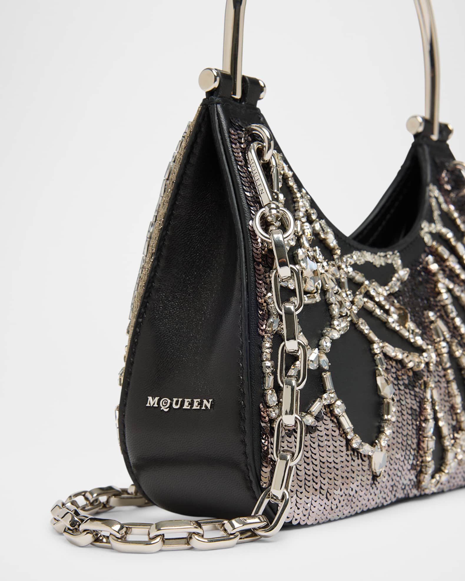 McQueen Mini T-Bar Top-Handle Bag | Neiman Marcus