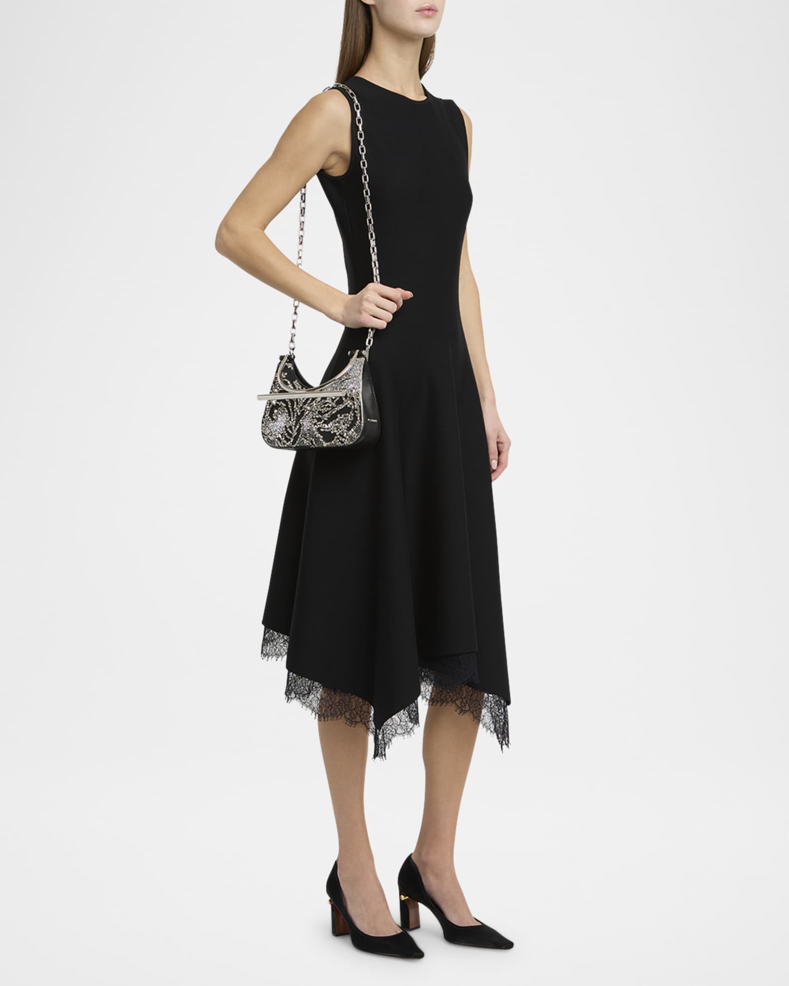McQueen Mini T-Bar Top-Handle Bag | Neiman Marcus
