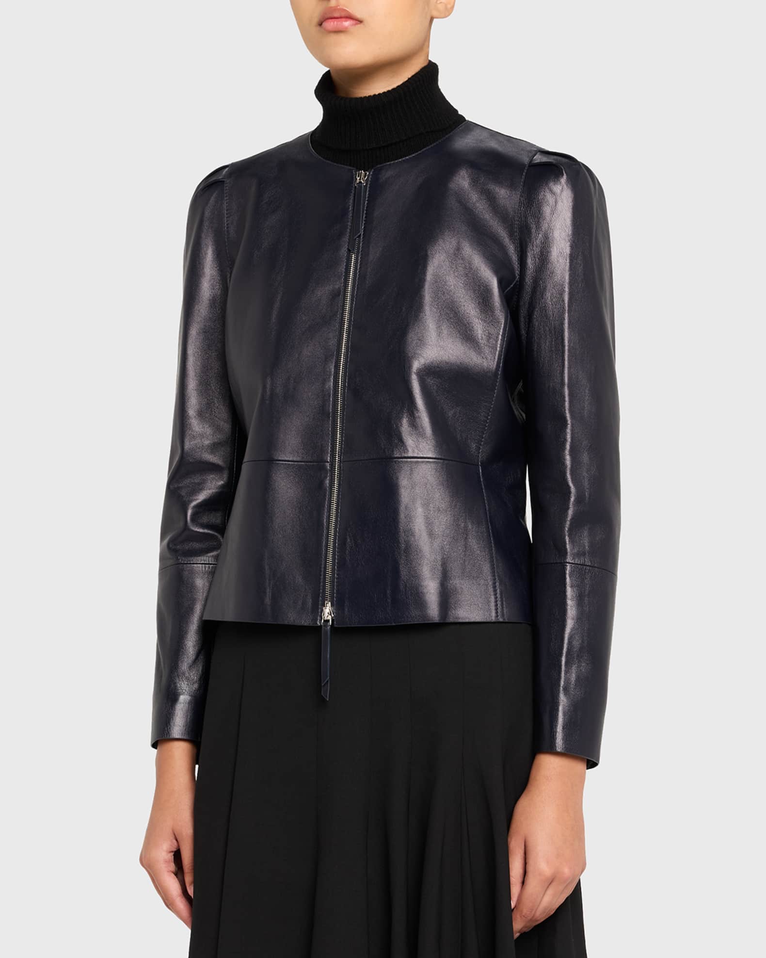 presenter leather jacket