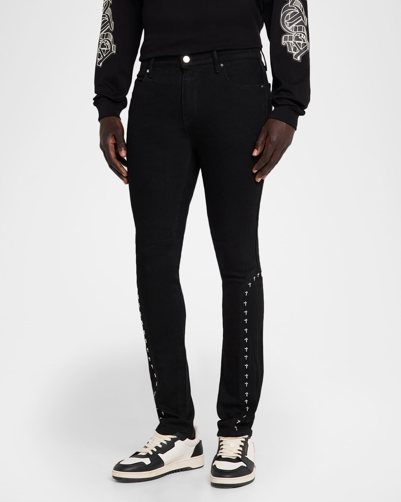 RTA Men's Enzo Skinny Five-Pocket Pants | Neiman Marcus