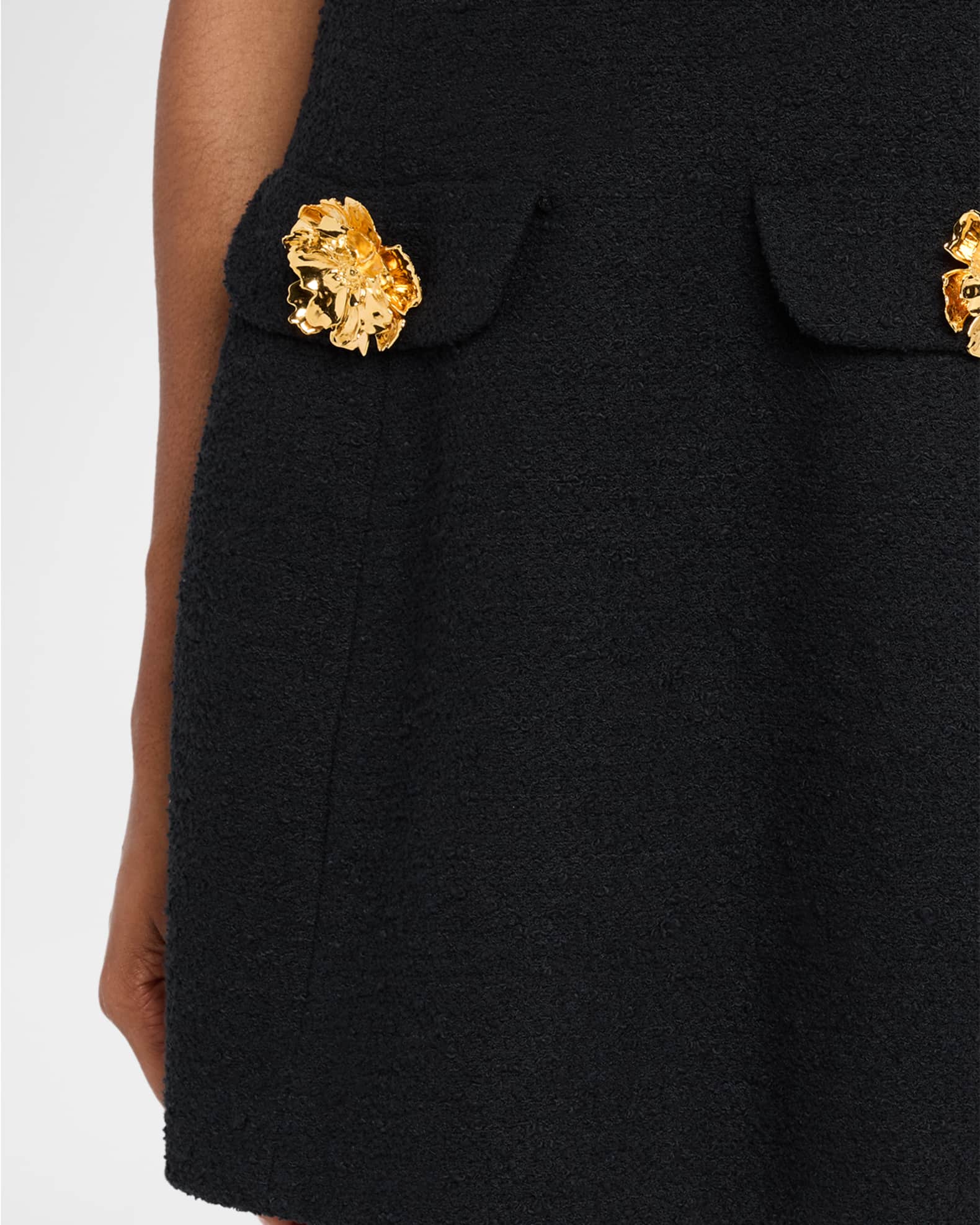 Oscar de la Renta Sleeveless Tweed Mini Day Suit Dress | Neiman Marcus