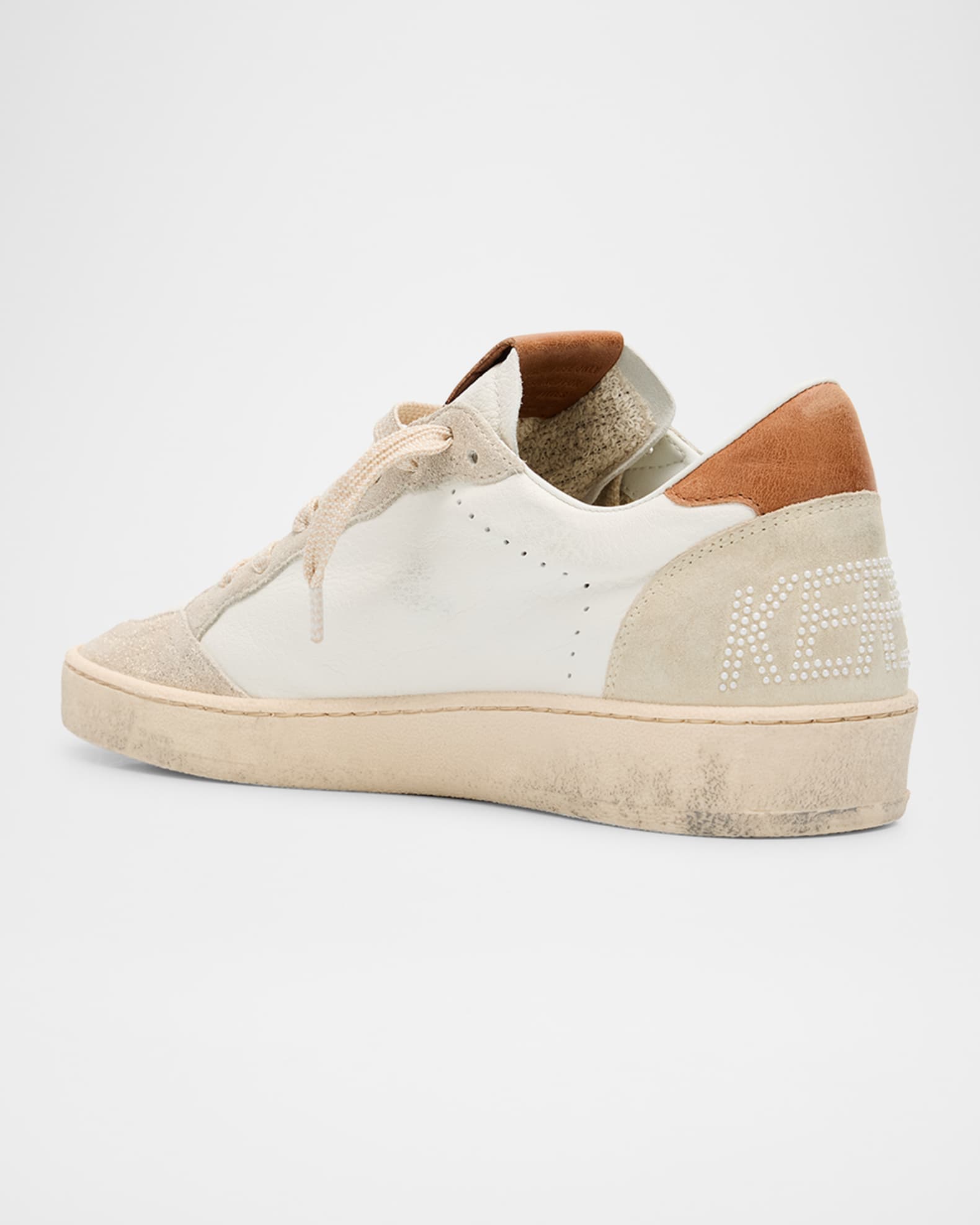 Golden Goose Ball Star Pearly Glitter Low-Top Sneakers | Neiman Marcus