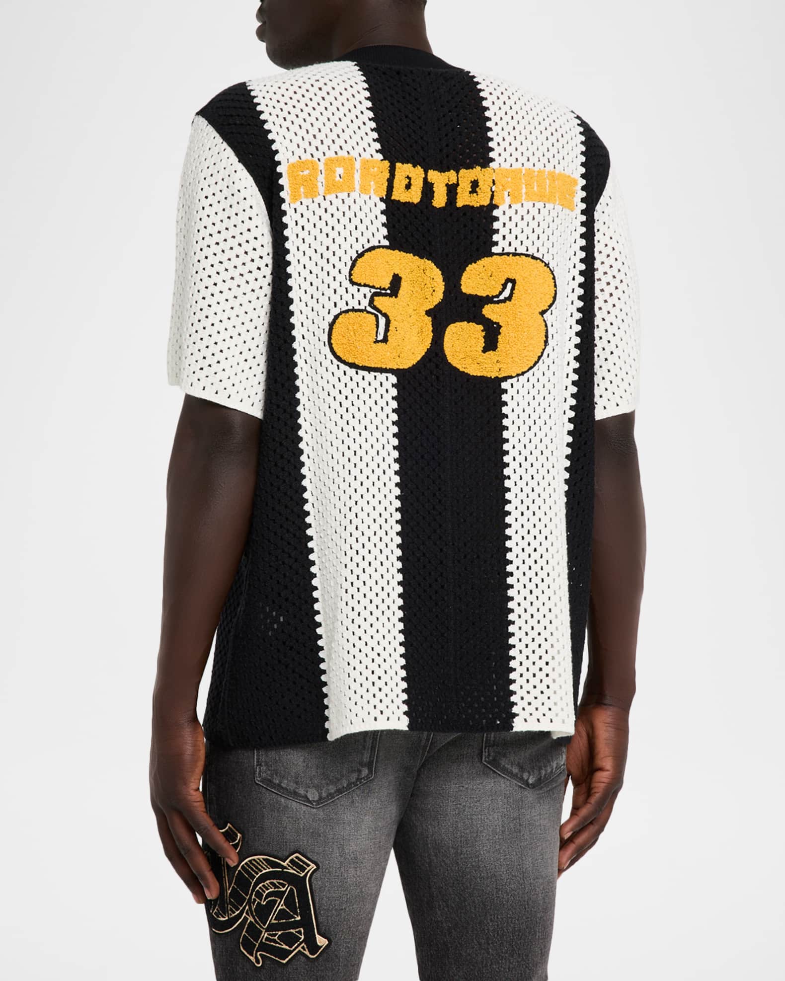 RTA Men's Benjamin Mesh Knit Jersey Shirt | Neiman Marcus