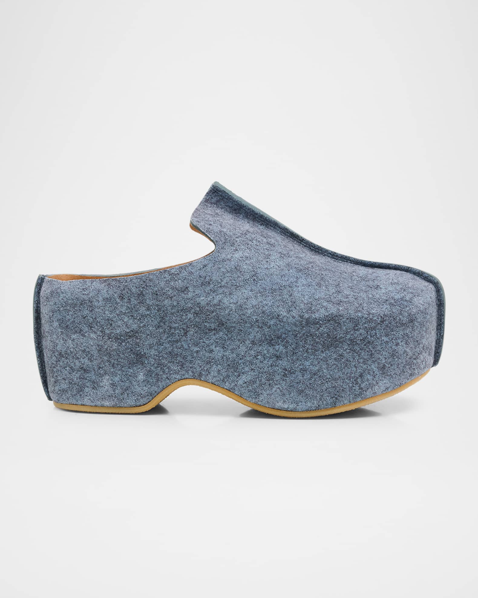 JW Anderson Platform Suede Clogs | Neiman Marcus