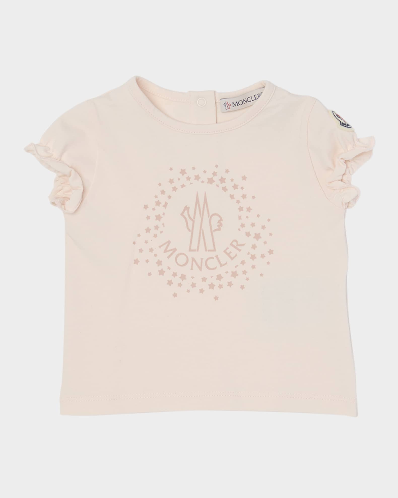 Moncler Girl's Starry Logo Short-Sleeve Graphic T-Shirt, Size 1M-3 ...