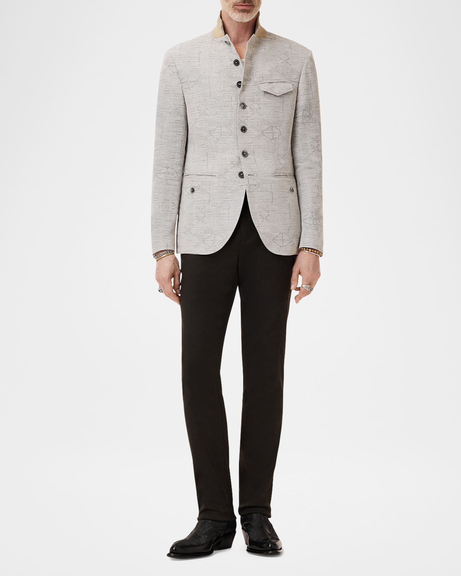 John Varvatos Men's Ollie Allover Symbol Sport Coat | Neiman Marcus