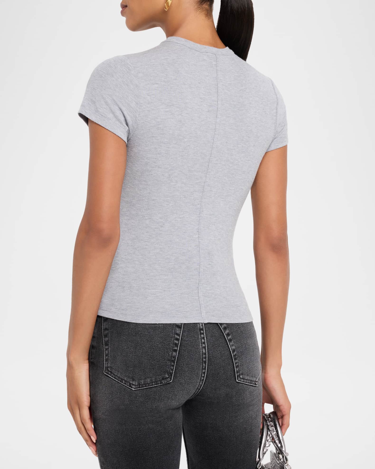 FRAME The Rib Baby Tee | Neiman Marcus