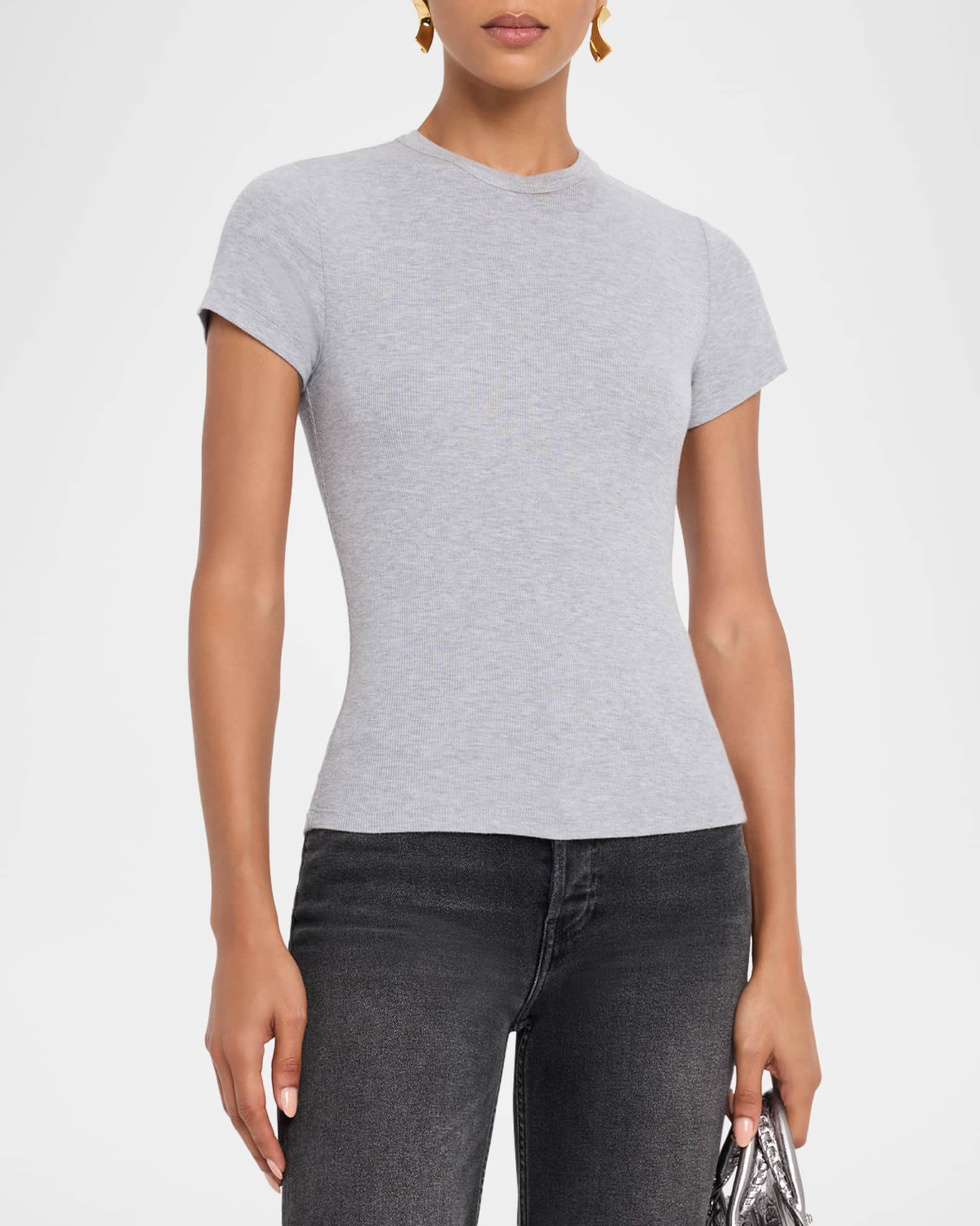 FRAME The Rib Baby Tee | Neiman Marcus