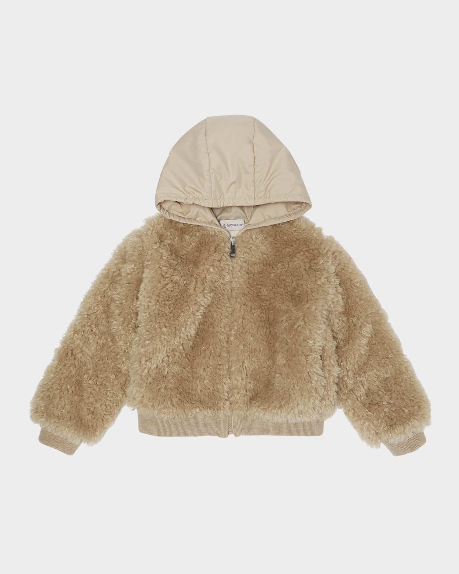 Girl's Fluffy Teddy Jacket | Neiman Marcus
