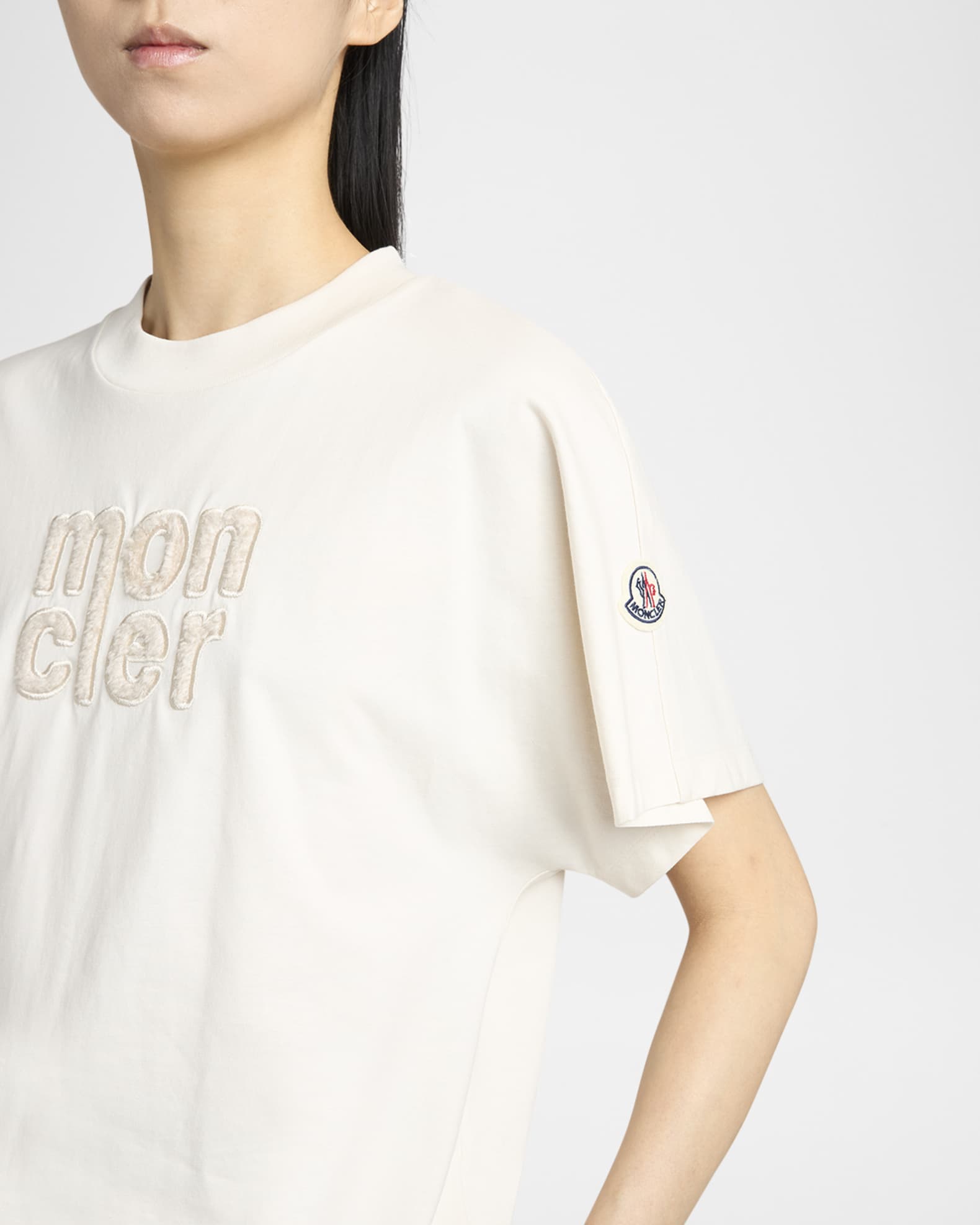 Moncler Short-Sleeve Logo T-Shirt | Neiman Marcus