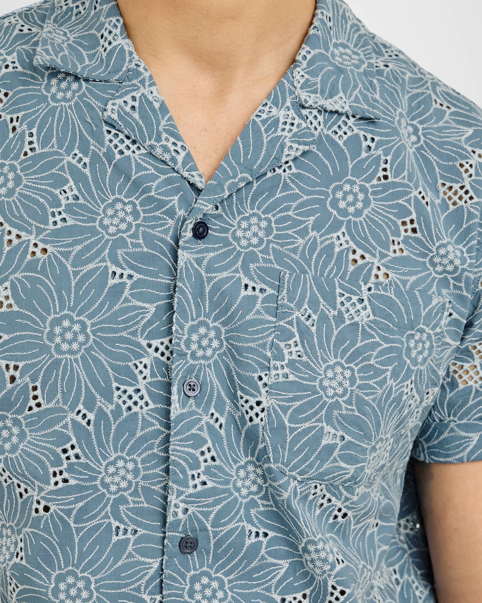 Rails Men's Tyler Cotton Floral Camp Shirt | Neiman Marcus