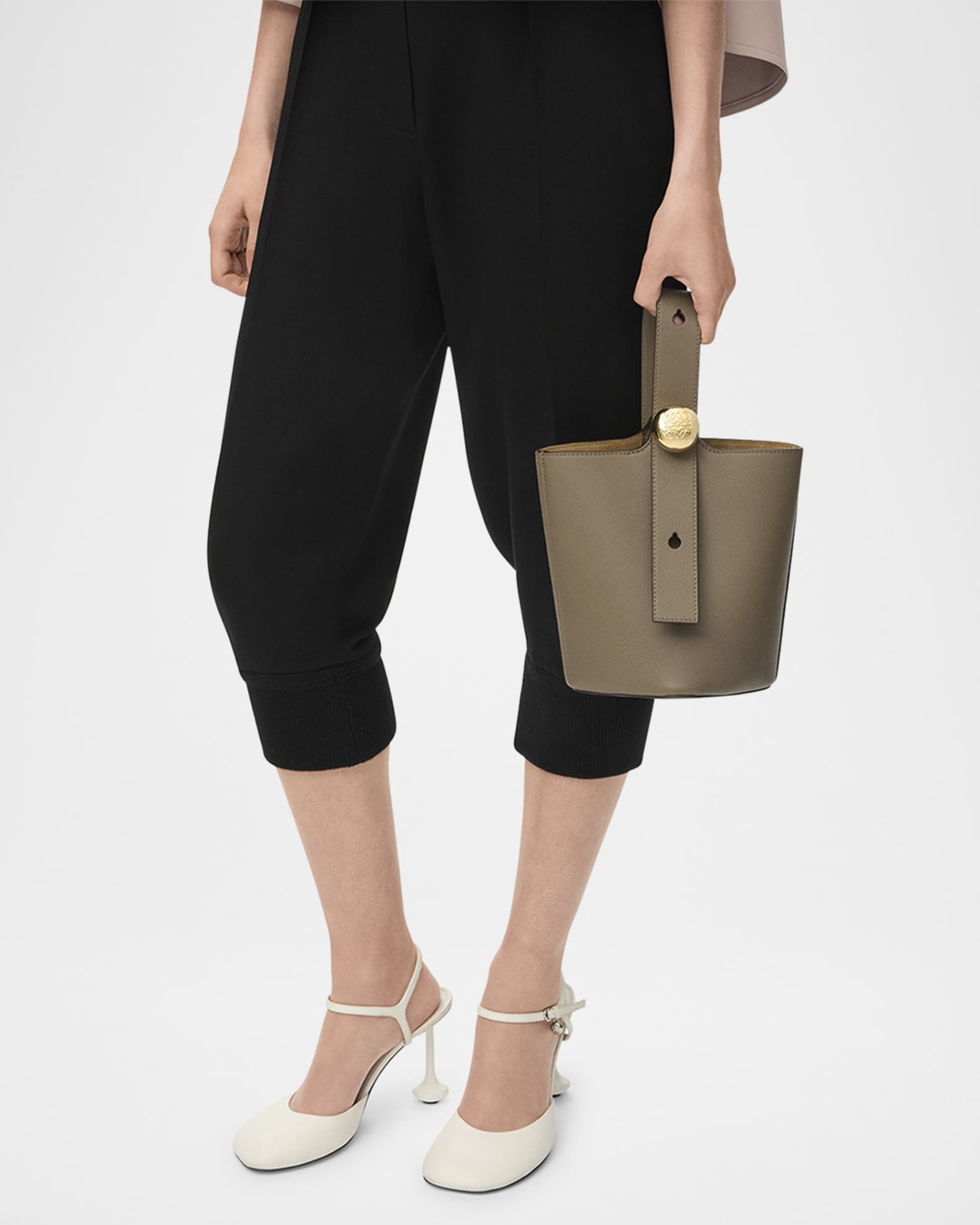 Loewe Pebble Mini Bucket Bag in Grain Leather | Neiman Marcus