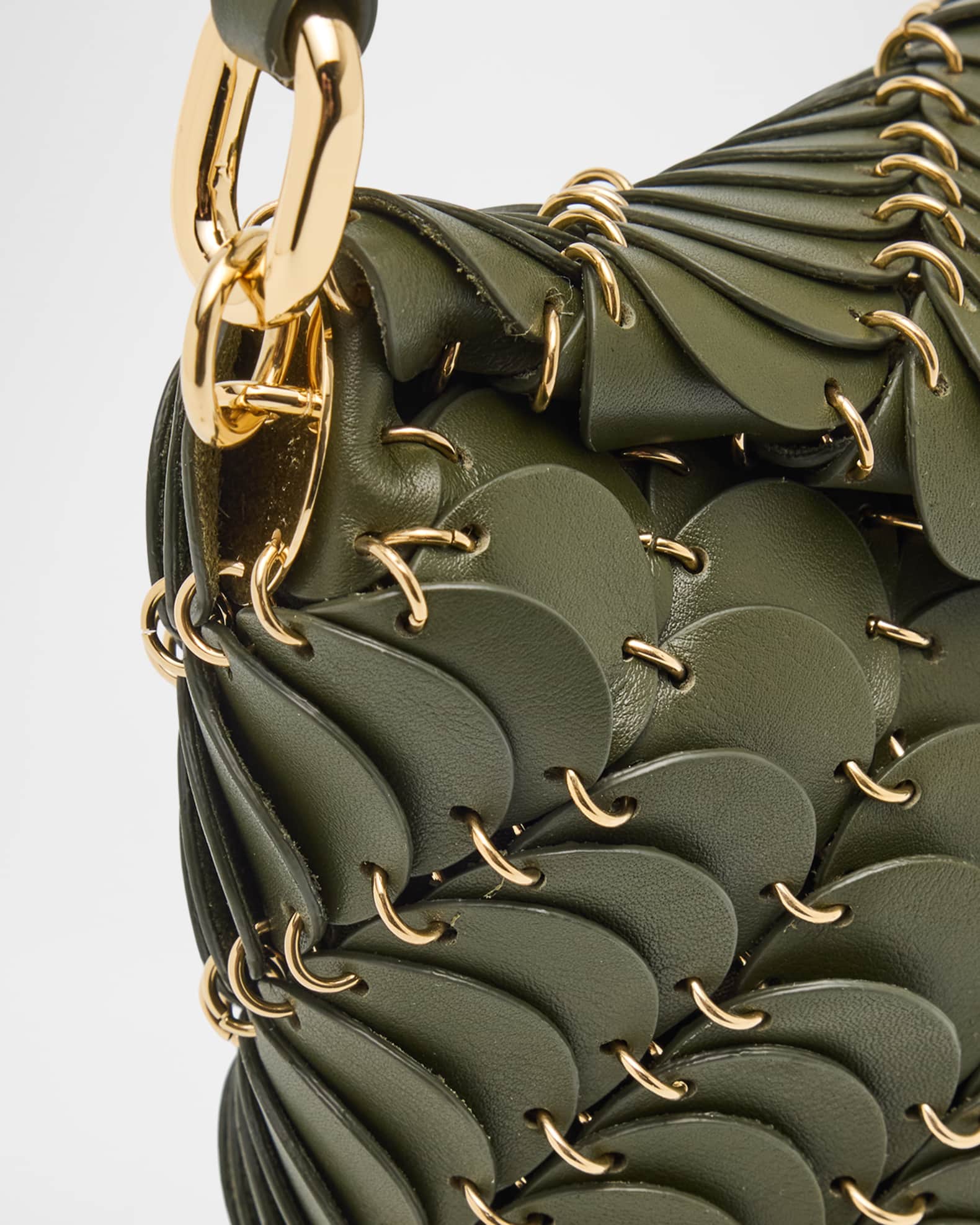Rabanne Sac a Main Leather Disc Shoulder Bag | Neiman Marcus