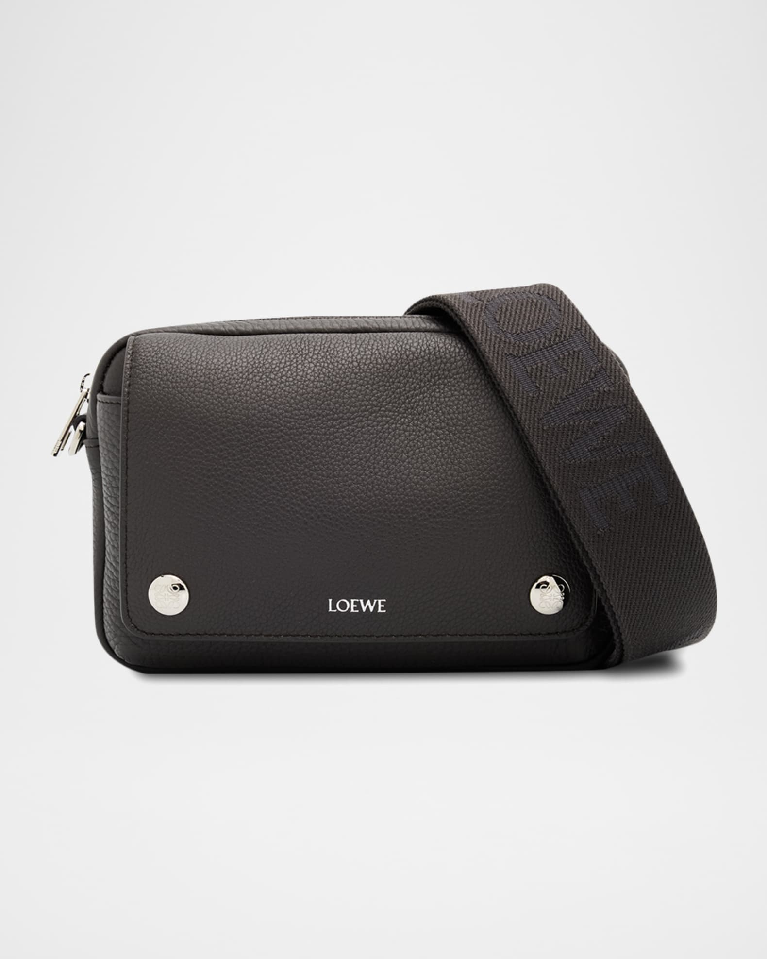Loewe Men's Pebble Leather Camera Bag | Neiman Marcus