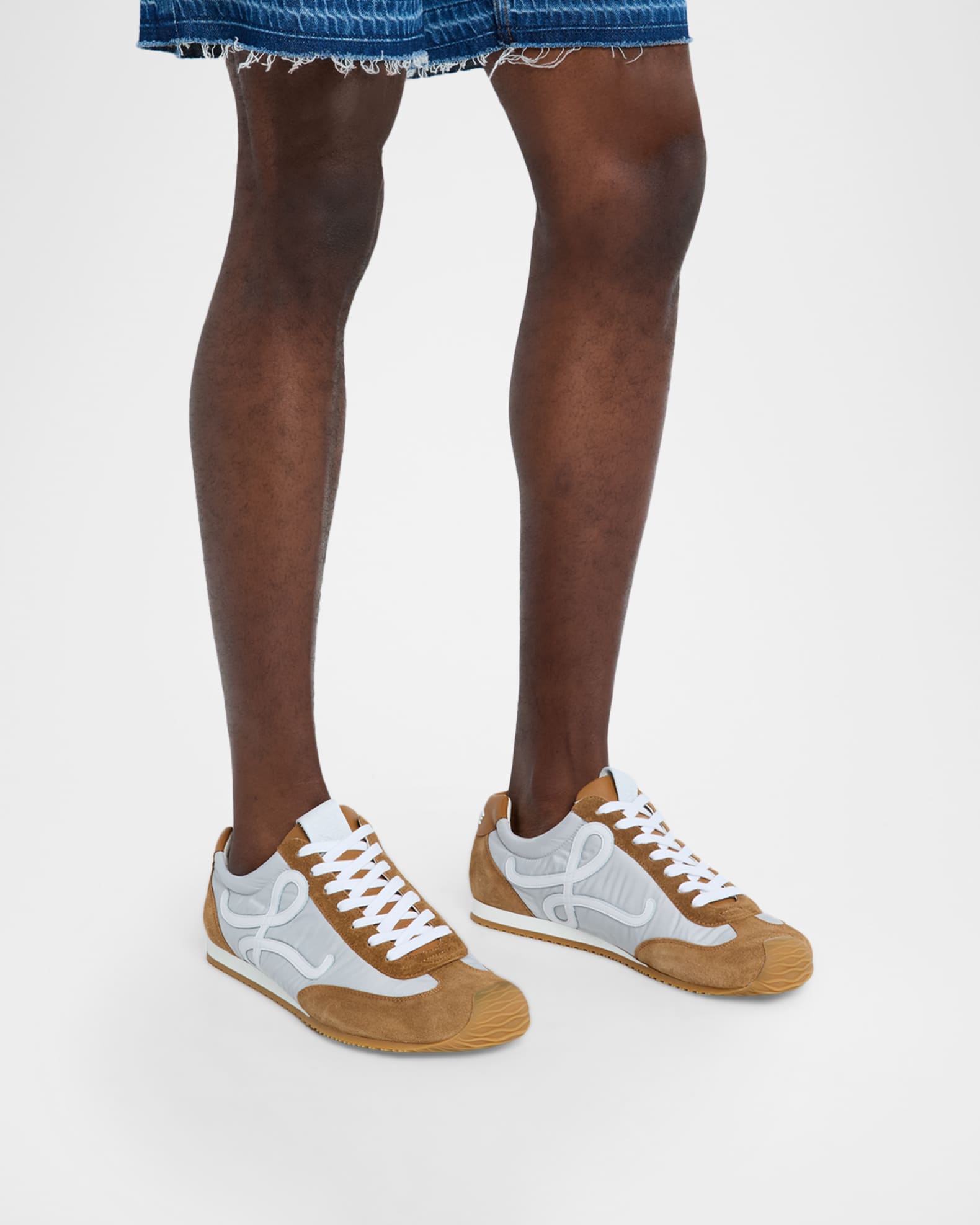 Loewe Men's Ballet Runner 2.0 Leather Sneakers | Neiman Marcus