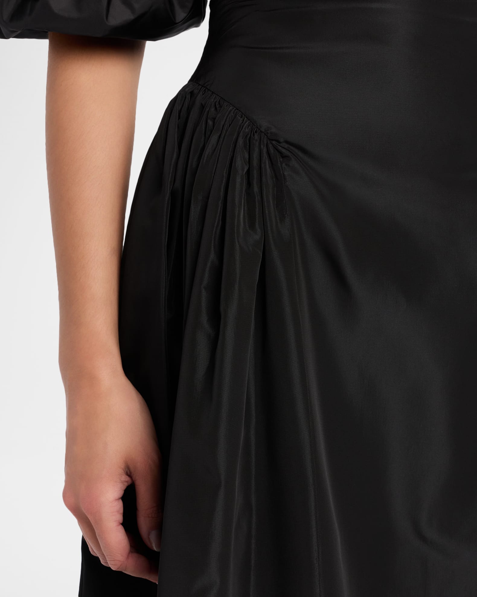 Simone Rocha Hip Detail Bind Midi Skirt | Neiman Marcus