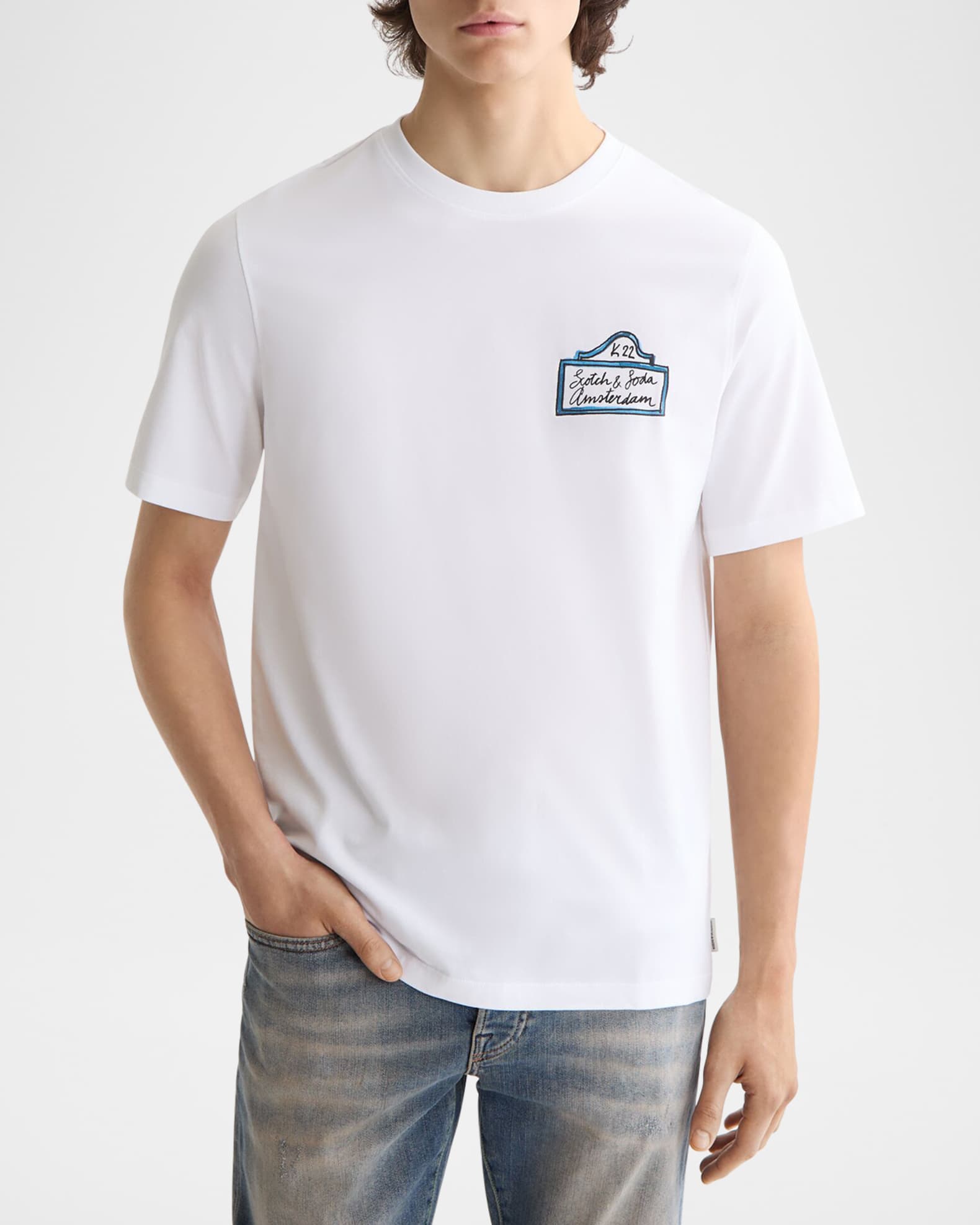 Scotch & Soda Men's Logo Artwork Graphic T-Shirt | Neiman Marcus