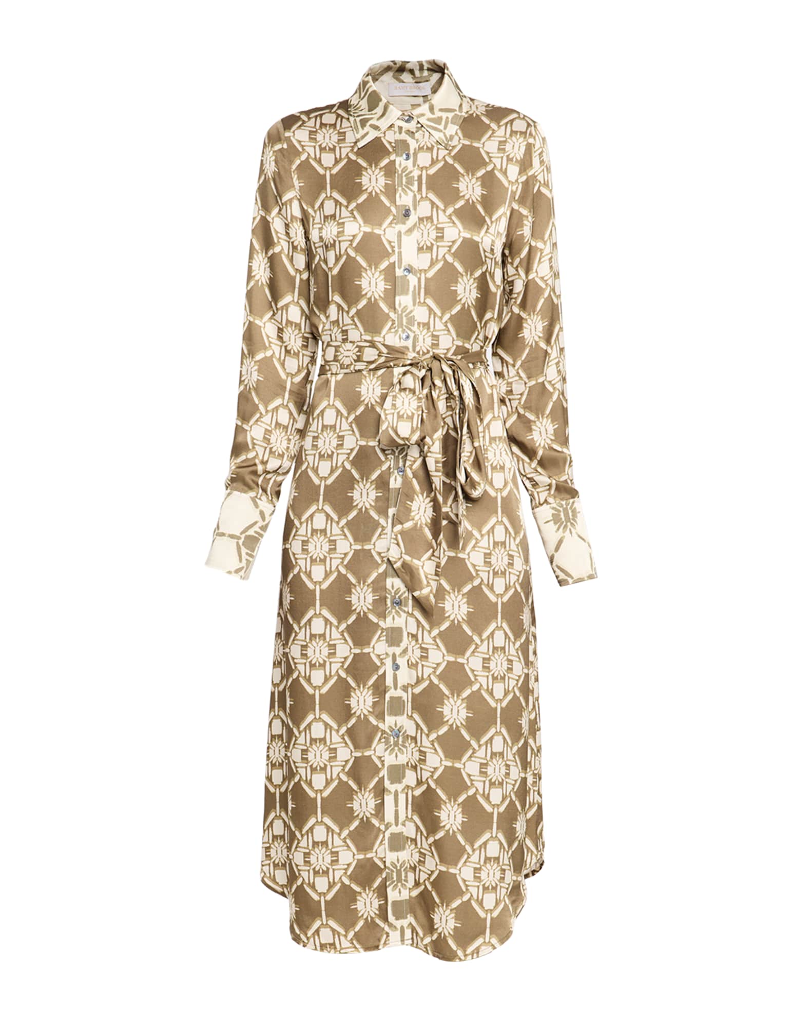 Ramy Brook Victoria Tile Print Shirtdress | Neiman Marcus