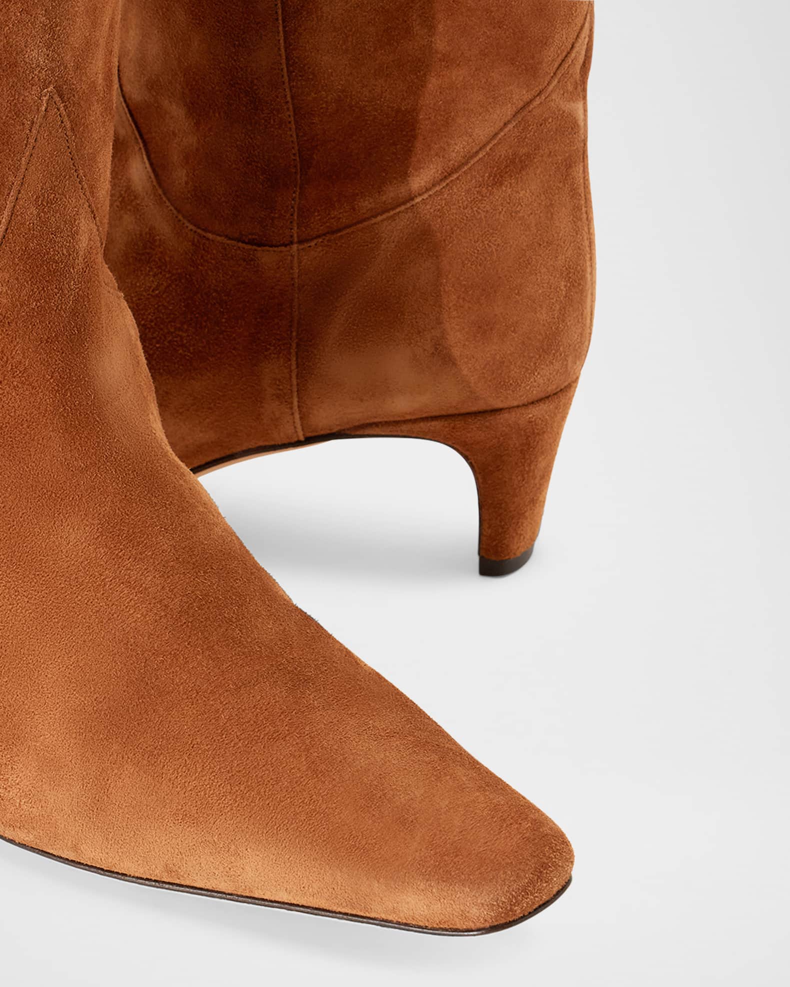 STAUD Western Wally Suede Knee-High Boots | Neiman Marcus