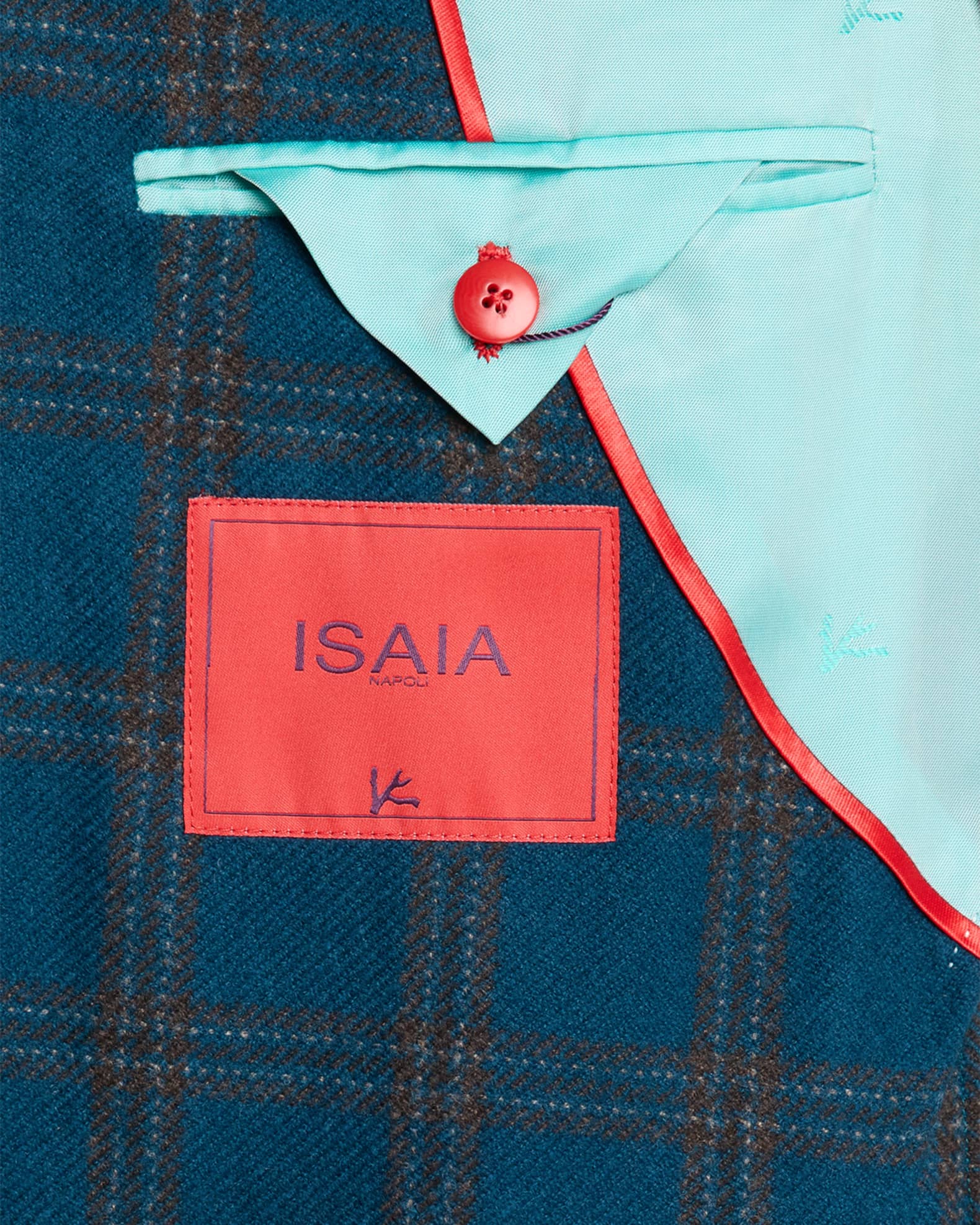 Isaia Men's Cashmere Plaid Sport Coat | Neiman Marcus