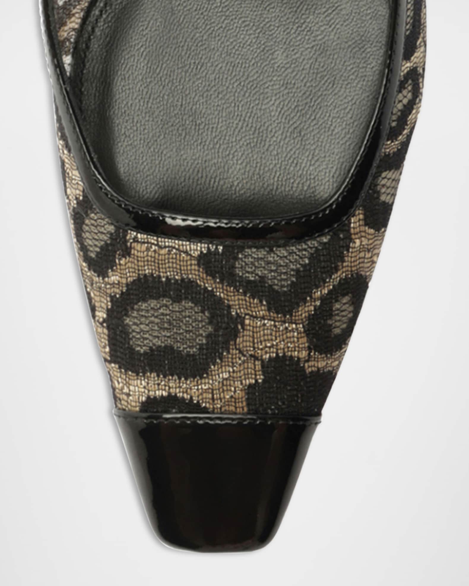 Alexandre Birman Olivia Leopard Mesh Slingback Pumps | Neiman Marcus