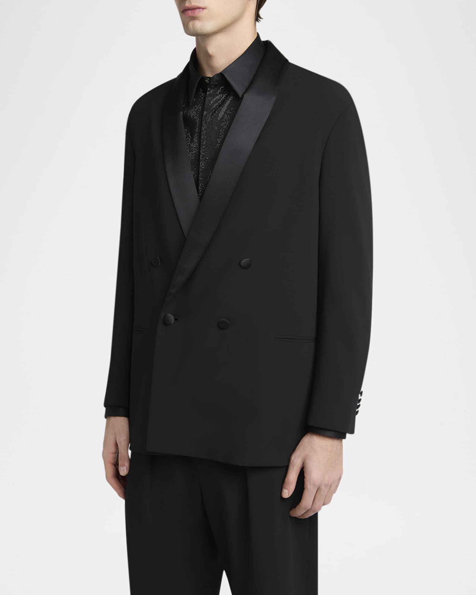 Giorgio Armani Men's Oversized Double-Breasted Wool Tuxedo Set | Neiman ...