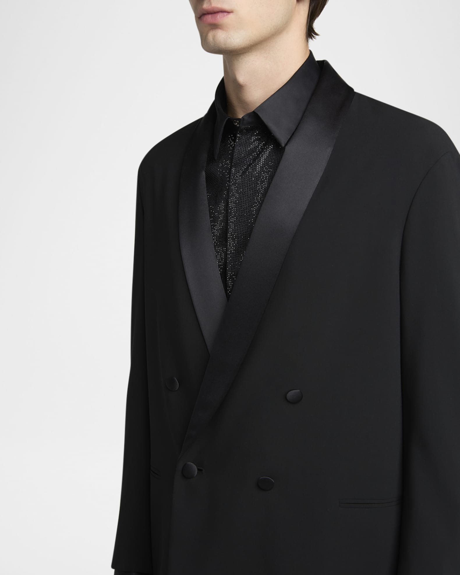 Giorgio Armani Men's Oversized Double-Breasted Wool Tuxedo Set | Neiman ...