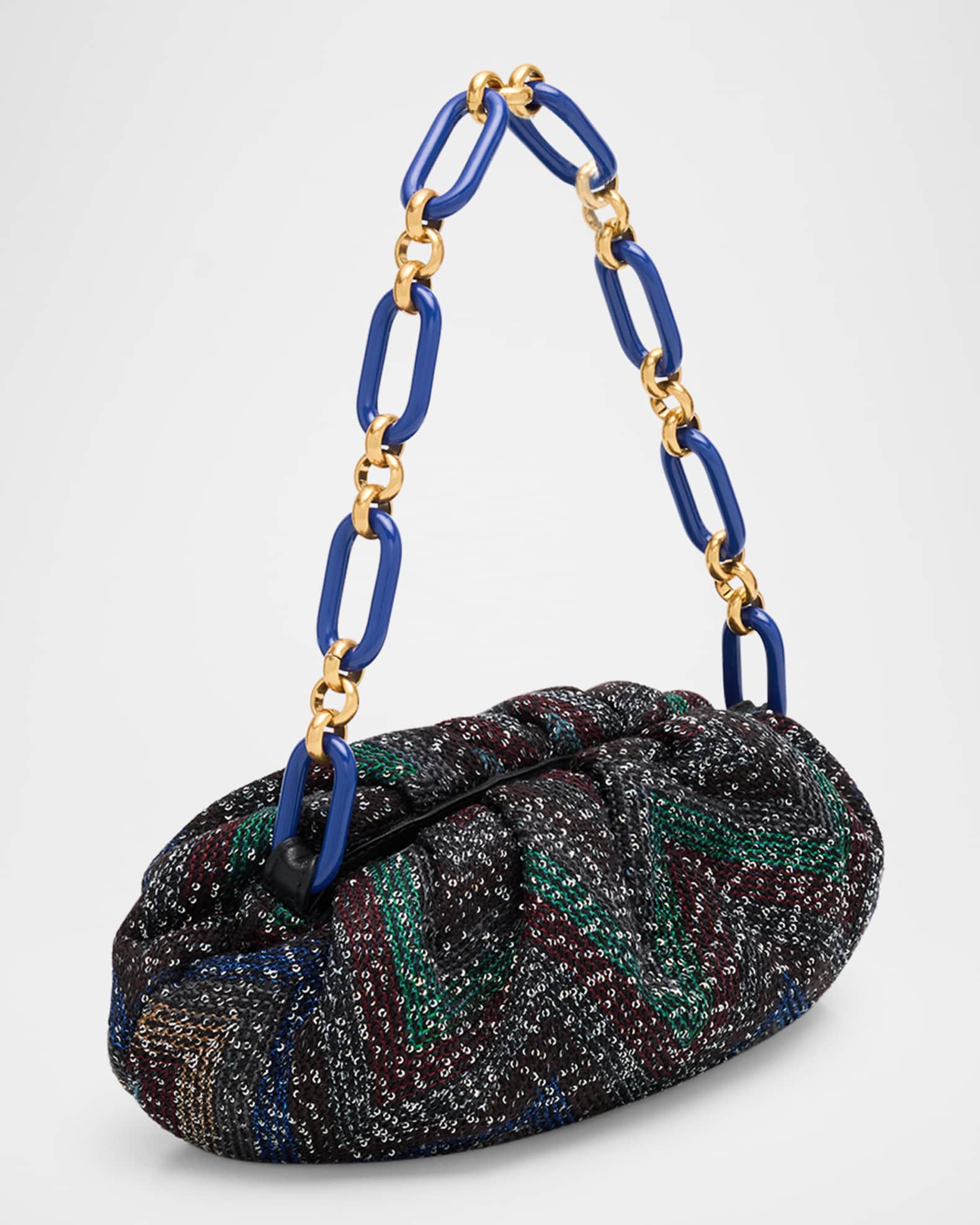 Missoni Small Sequin Chevron Pouch Shoulder Bag | Neiman Marcus