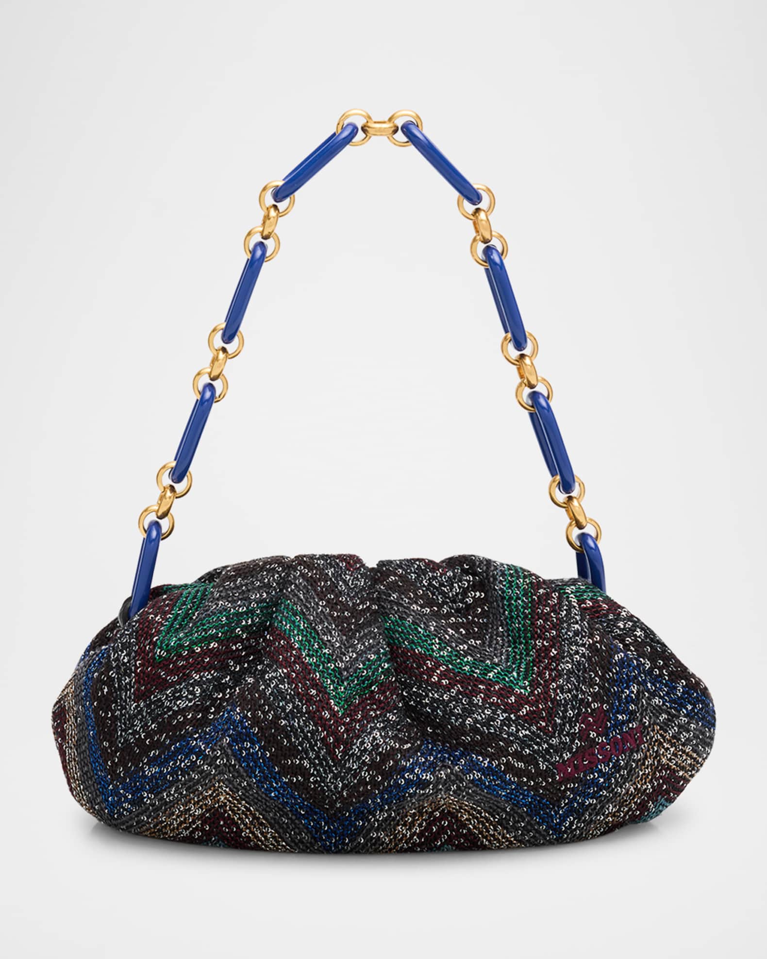 Missoni Small Sequin Chevron Pouch Shoulder Bag | Neiman Marcus