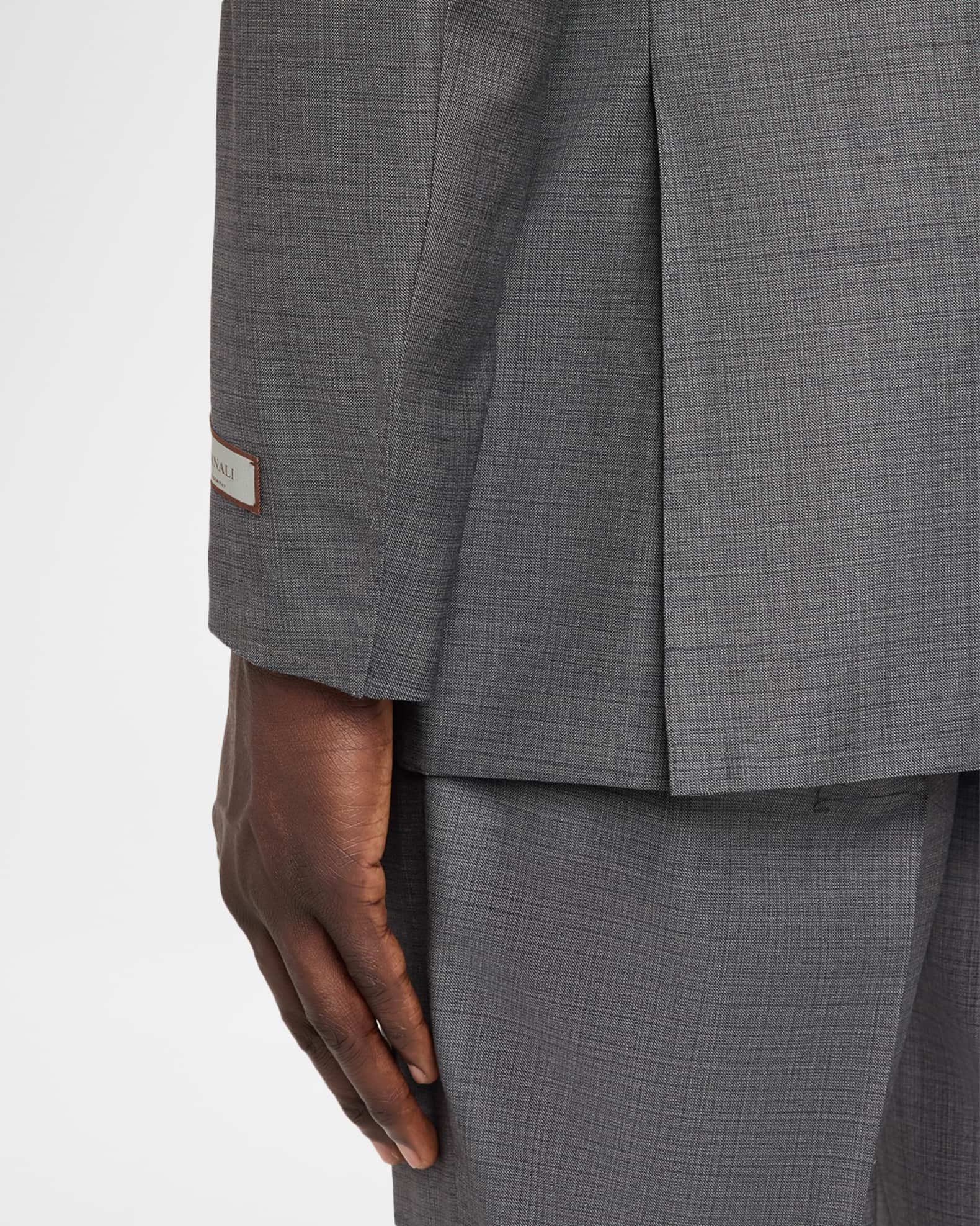 Canali Wool Single-Breasted Suit | Neiman Marcus