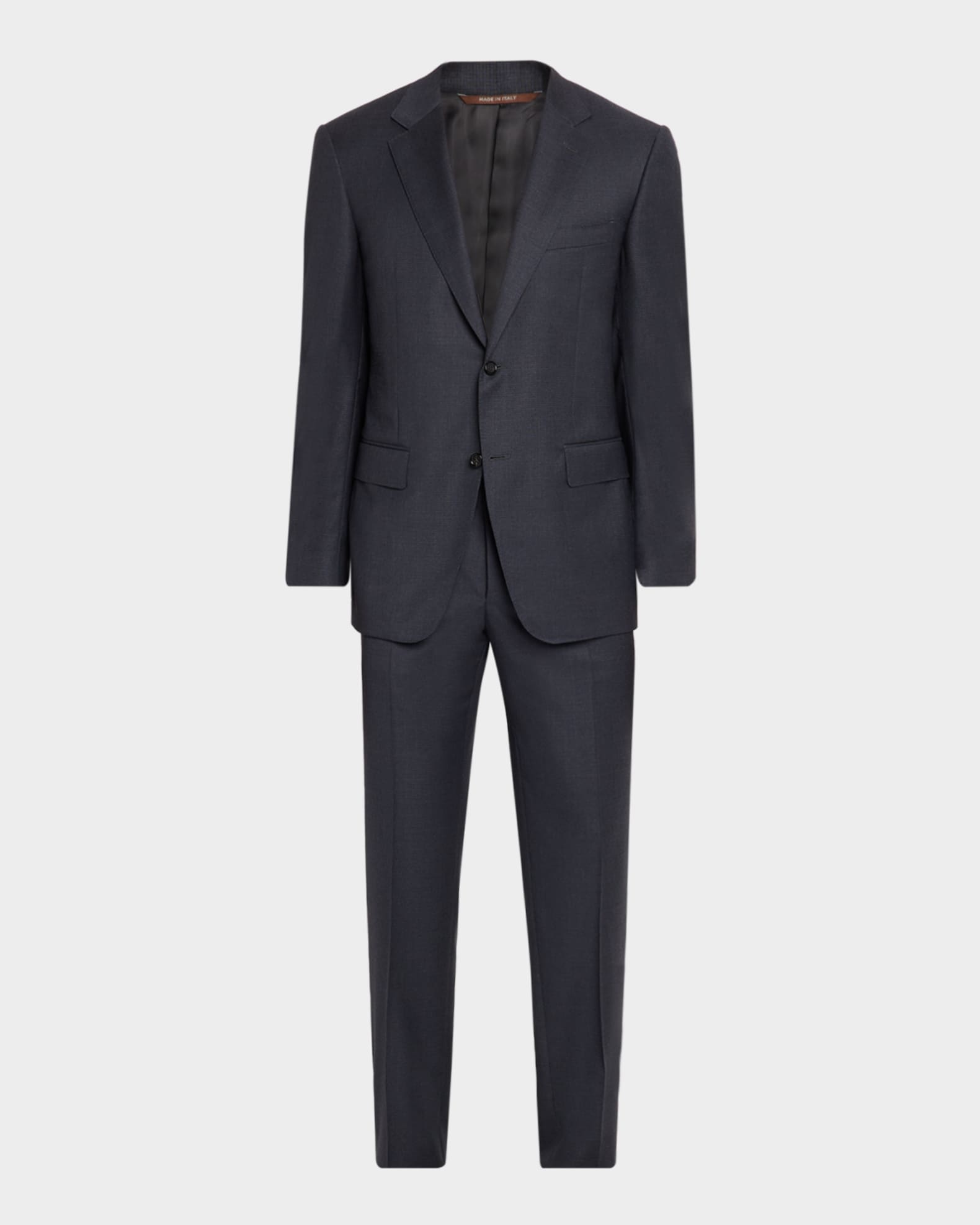 Canali Men's Wool Micro-Check Two-Piece Suit | Neiman Marcus