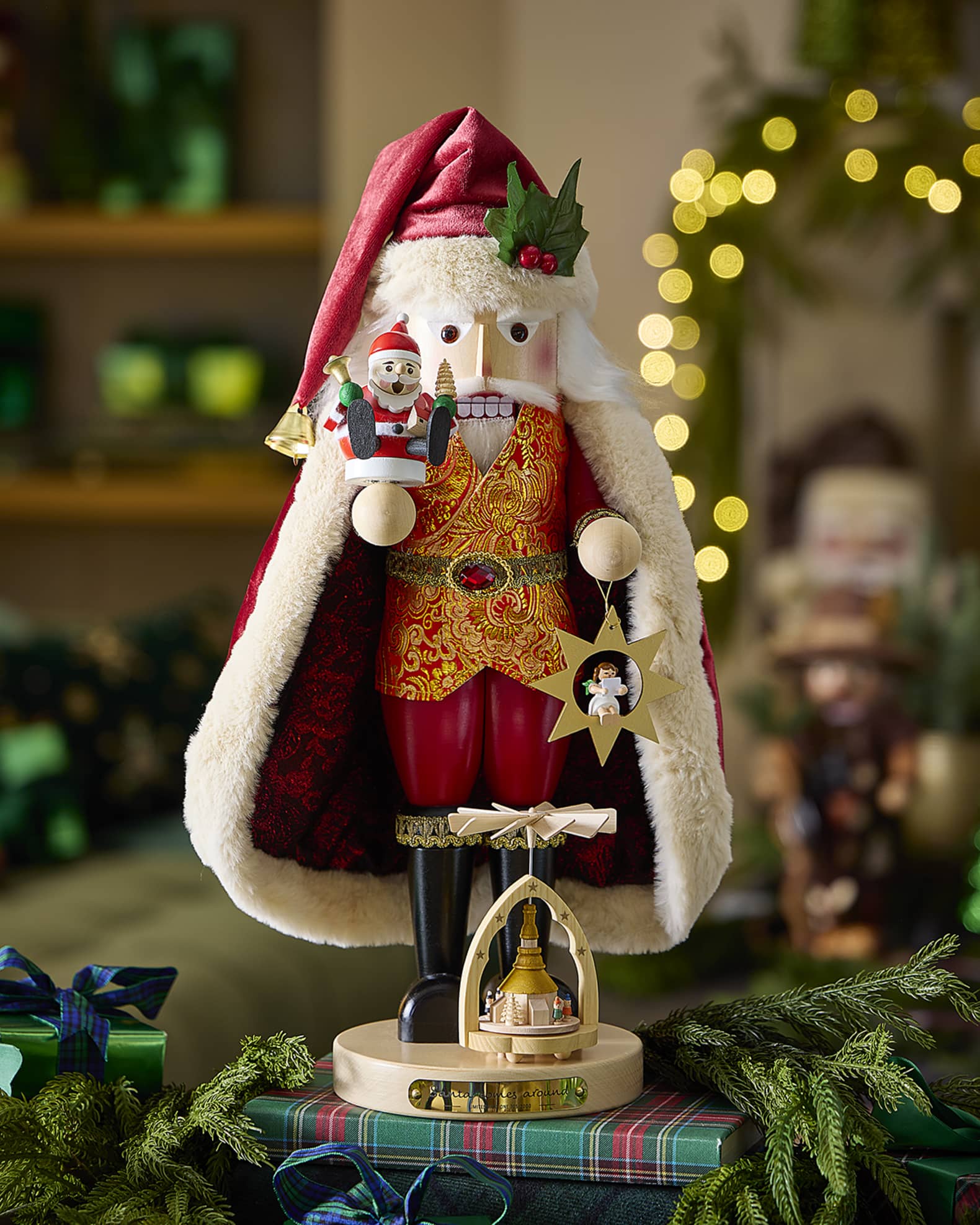 Steinbach Santa Comes Around Part 1 Christmas Decoration | Neiman Marcus