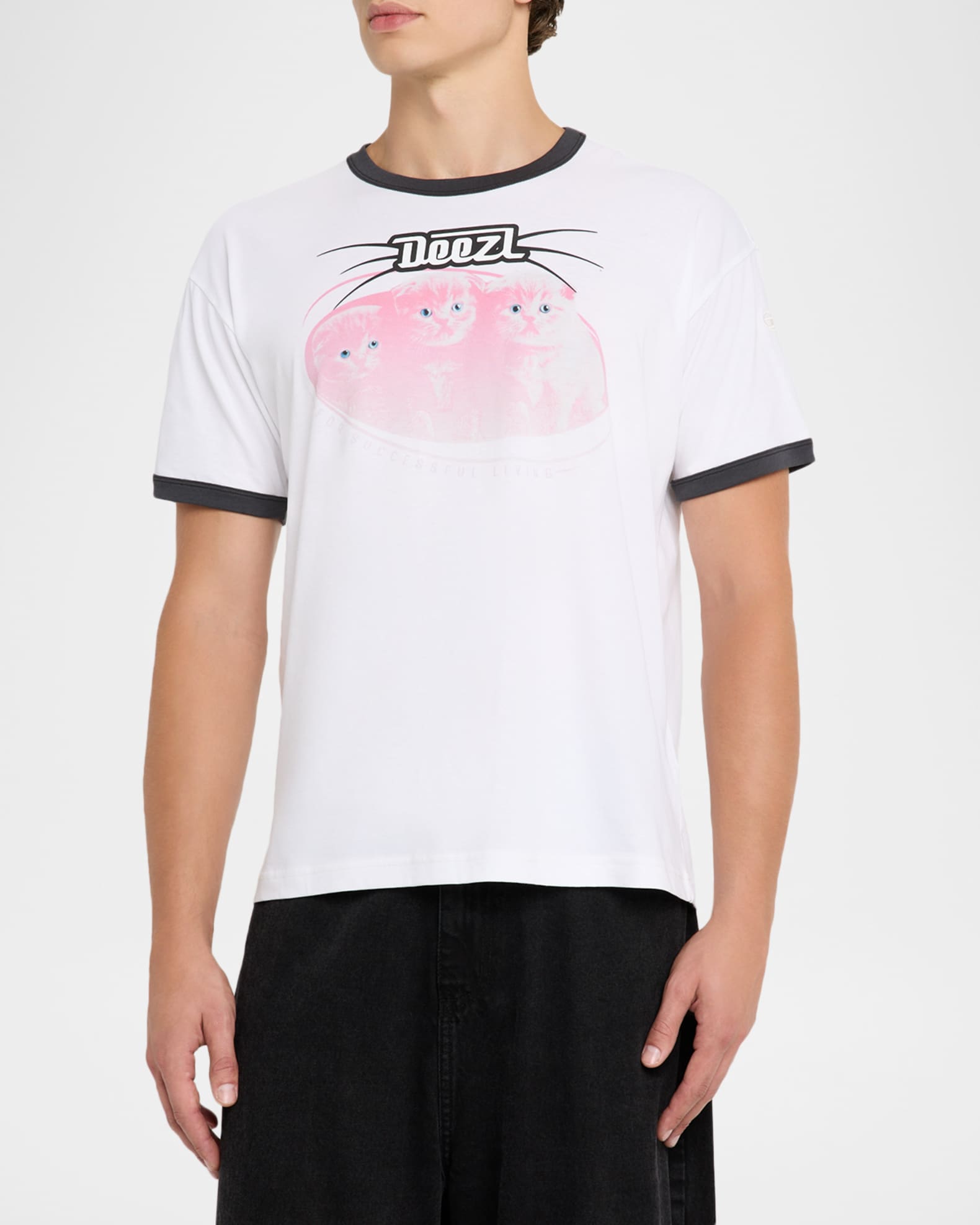 Diesel Men's T-Norm-Cuff Graphic T-Shirt | Neiman Marcus